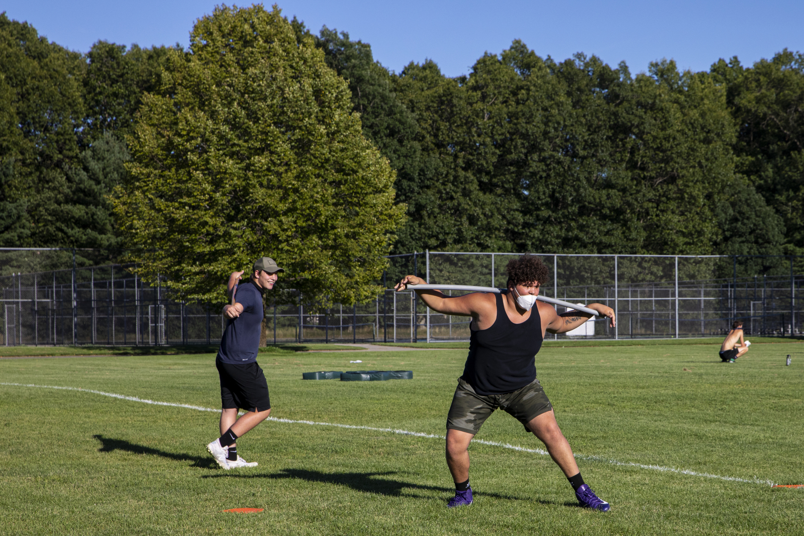 Reeths-Puffer football sports face masks during 2020 practice - mlive.com