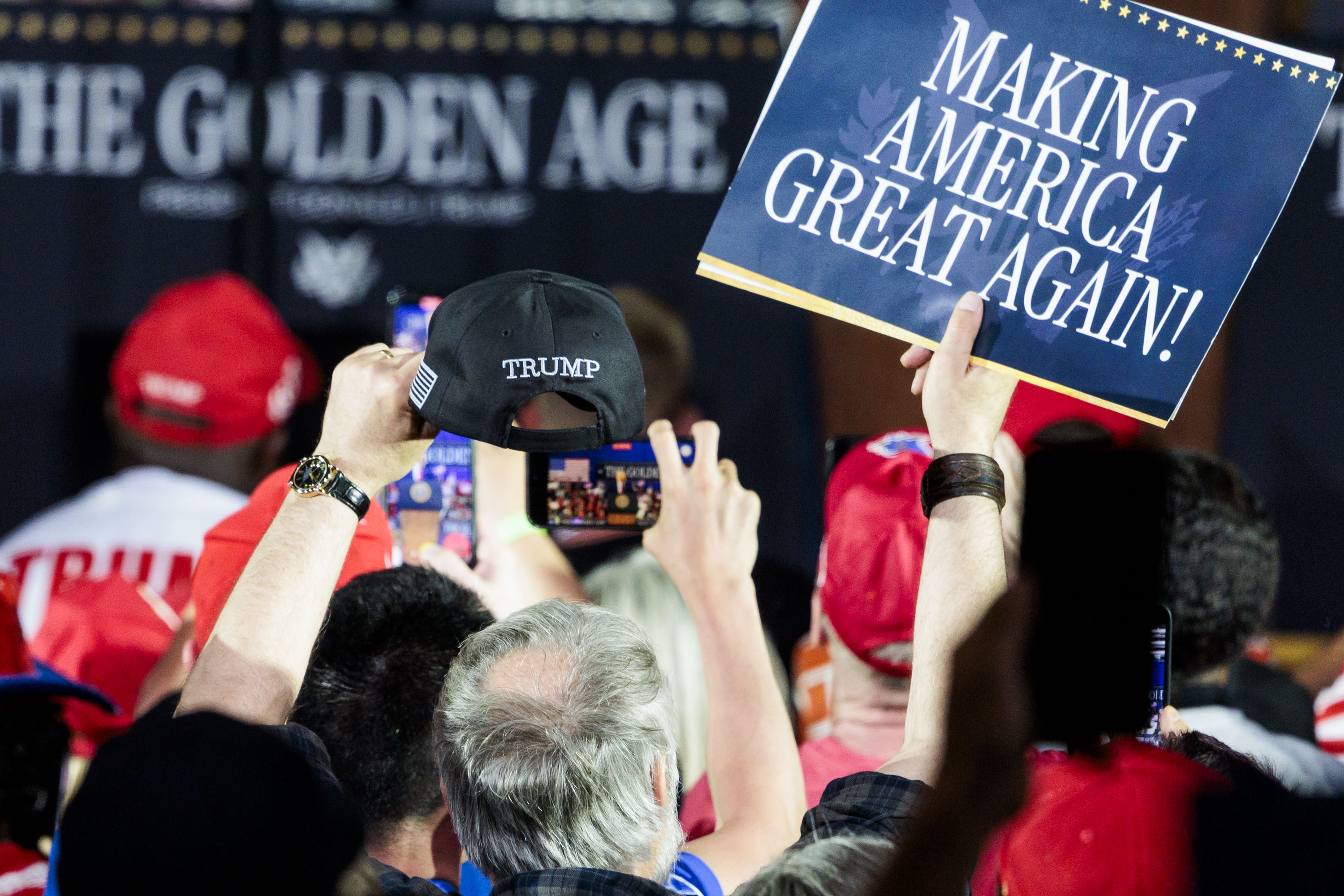Donald Trump hosts 'First 100 Days' event at Macomb Community College ...