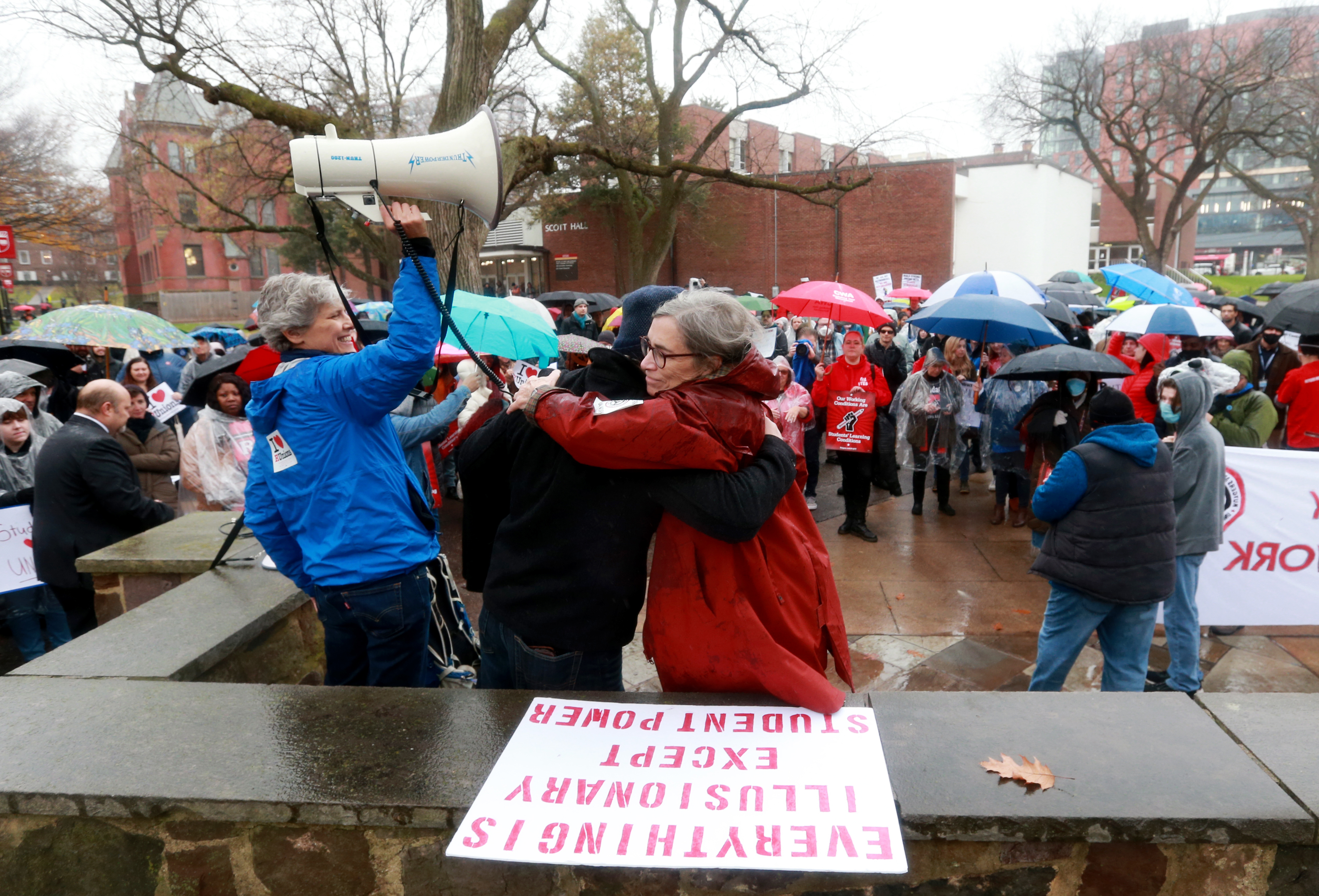 Unions protest at Rutgers University - nj.com