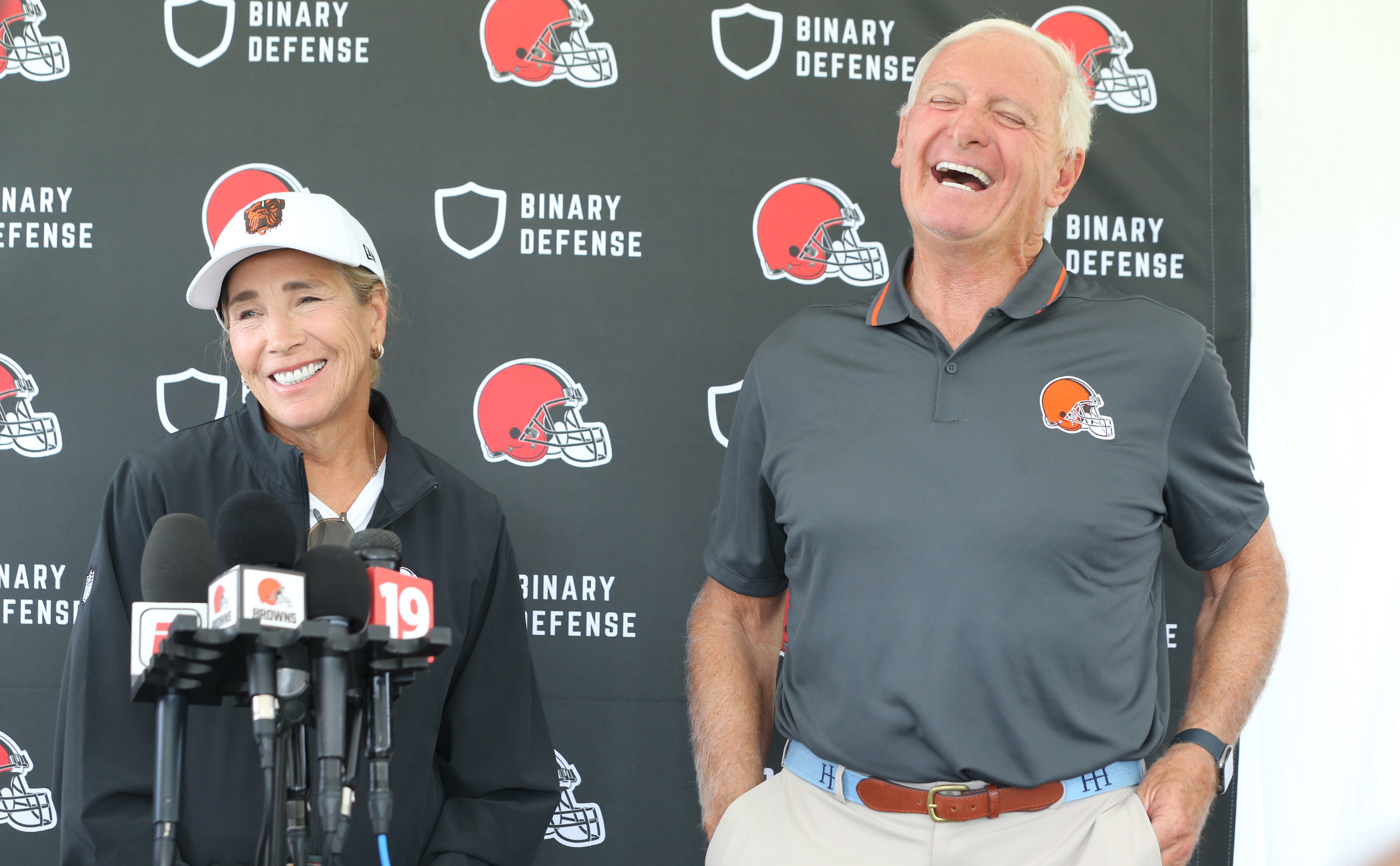 Jimmy and Dee Haslam hold annual training camp press conference, July ...
