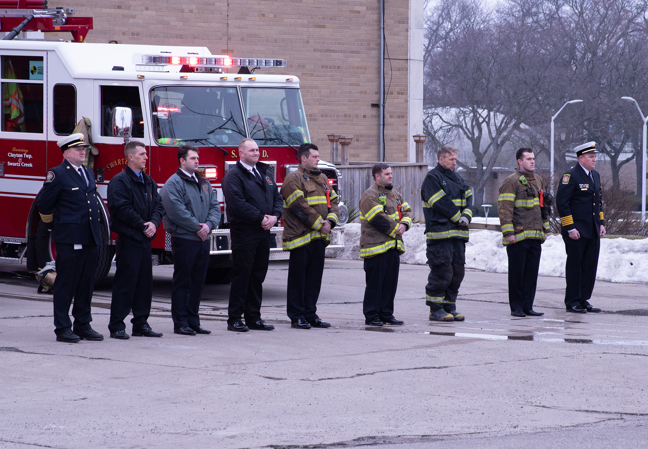 Funeral procession takes place through city to honor fallen Flint ...