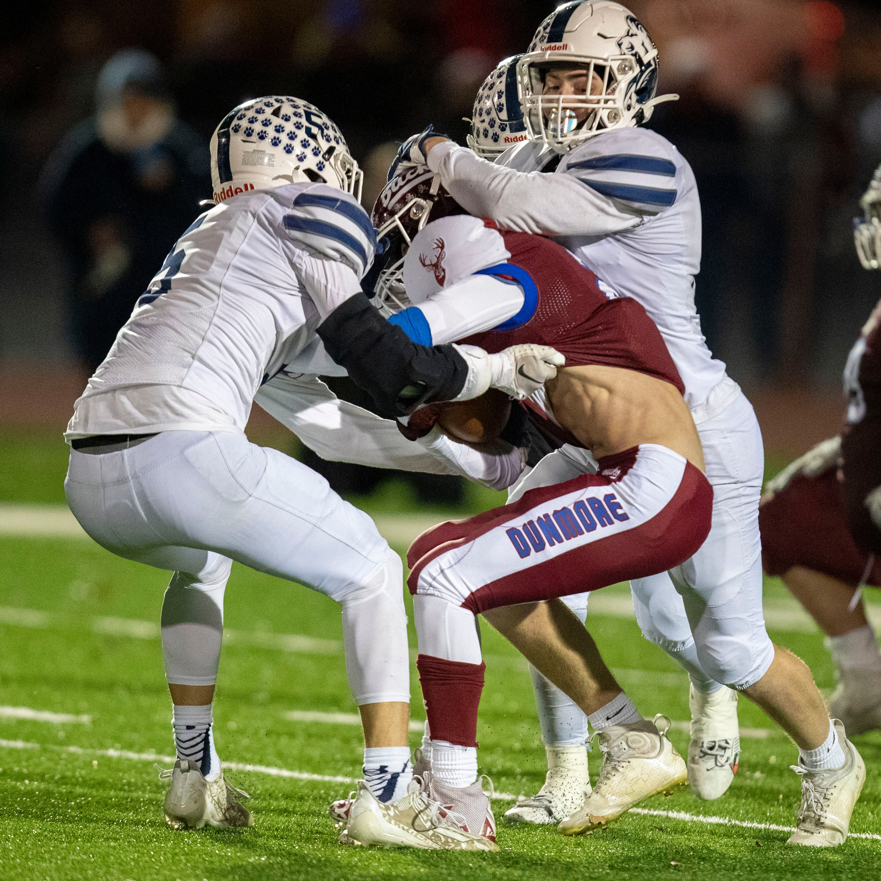 Camp Hill at Dunmore in a 2023 PIAA Quarterfinal football game ...