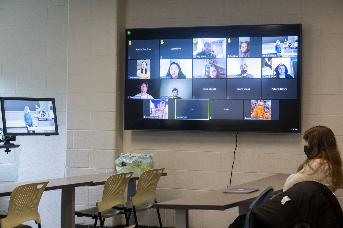 EMU history professor leads “HyFlex” class with in-person and remote ...