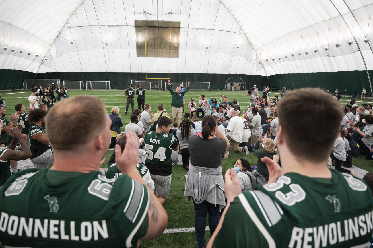 EMU hosts 7th Victory Day football camp for special needs kids - mlive.com
