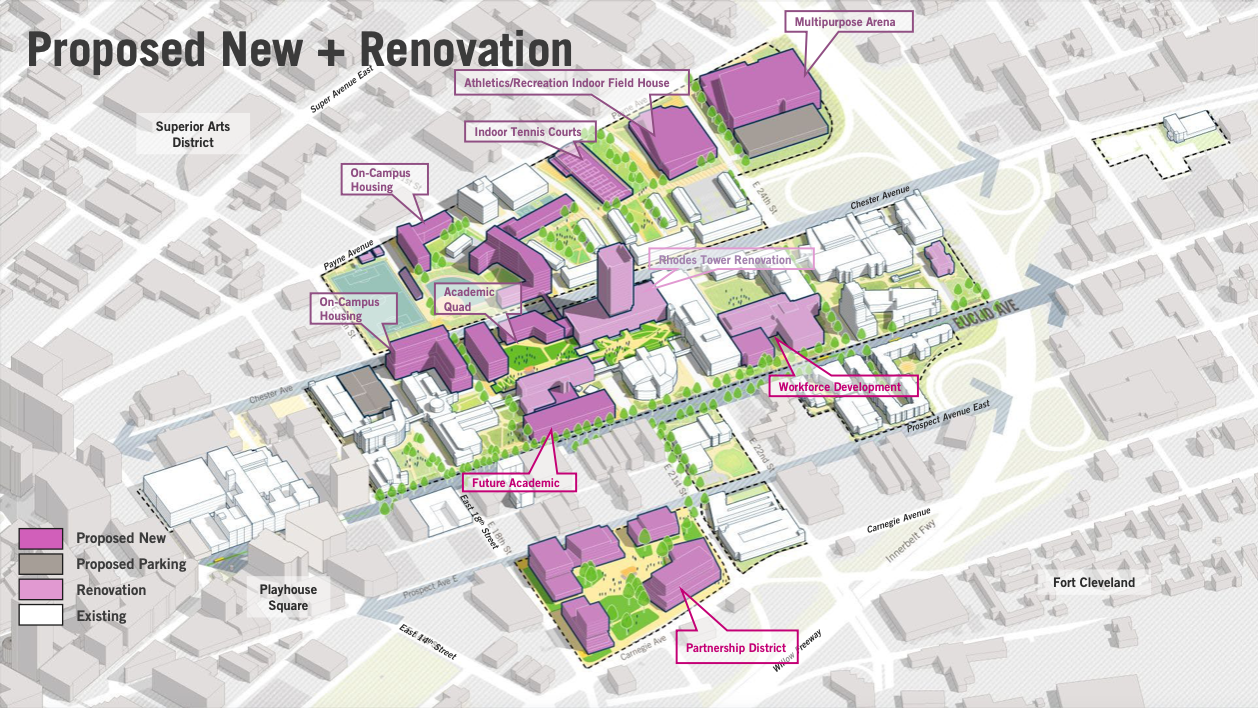 Cleveland State University unveils 10-year, $650M master plan ...