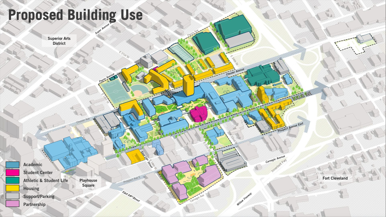 Cleveland State University unveils 10-year, $650M master plan ...
