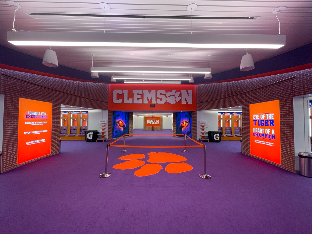 Clemson locker room - al.com