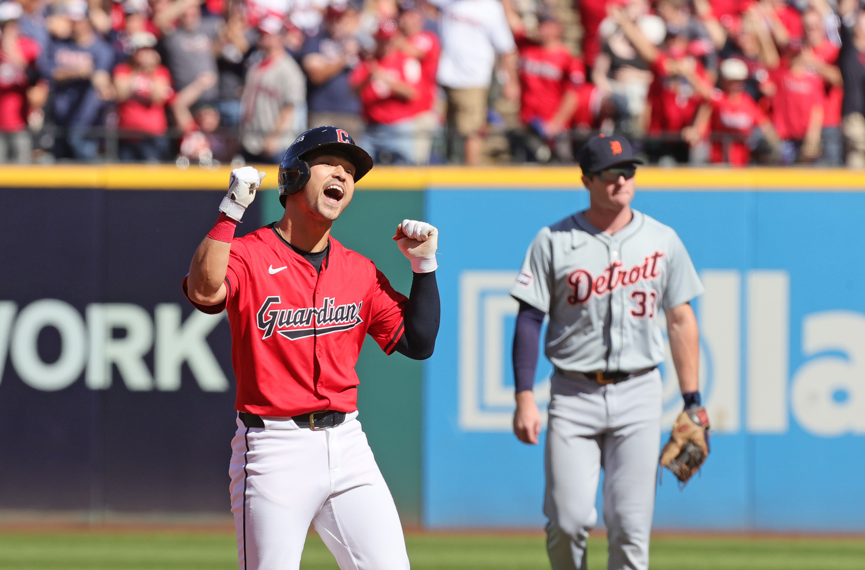 Cleveland Guardians vs. Detroit Tigers in game 1of ALDS, October 5 ...