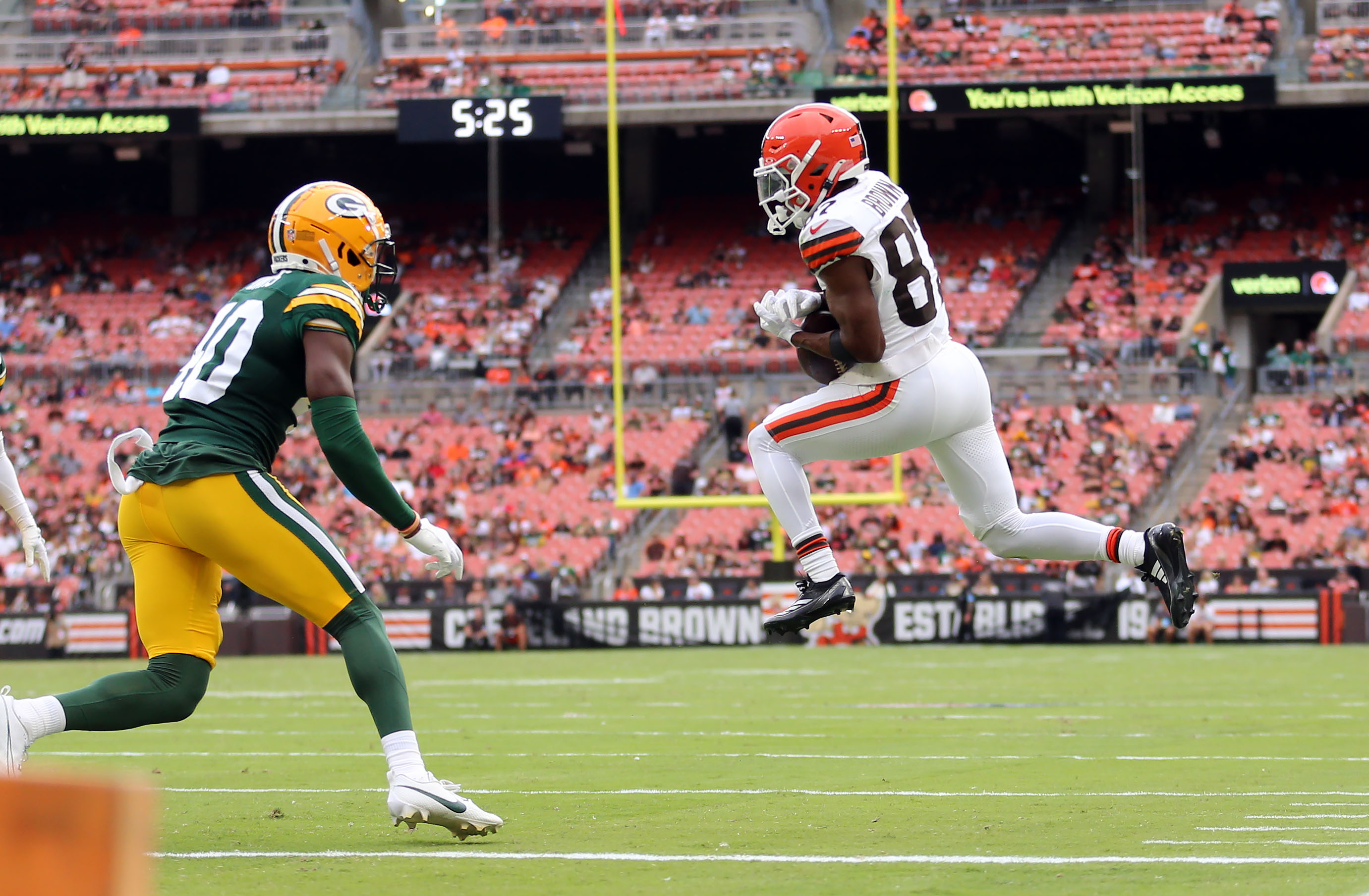 Cleveland Browns vs. Green Bay Packers preseason game 1, August 10 ...