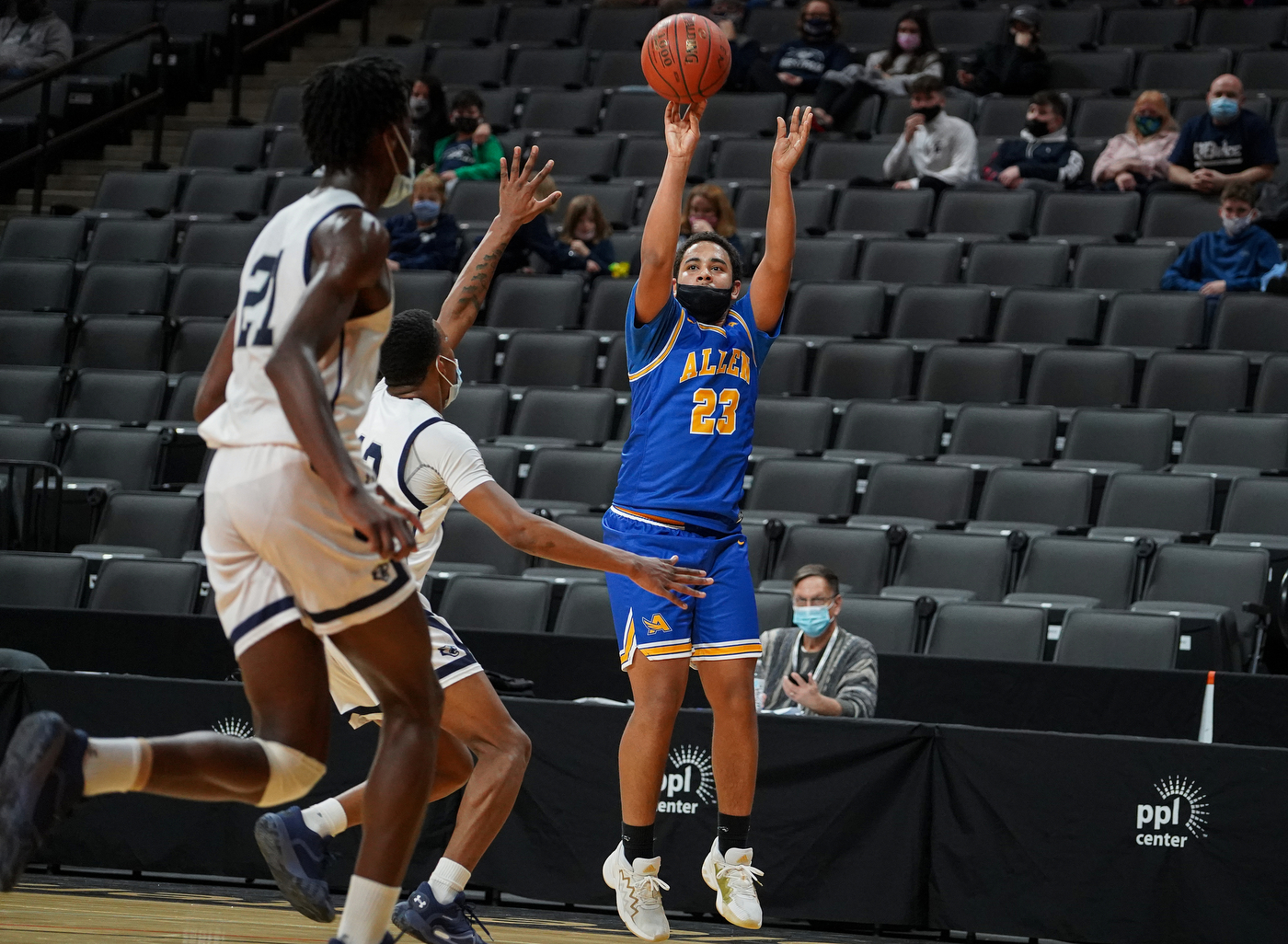 Allen boys basketball plays Pocono Mountain West in 2021 District 11 ...
