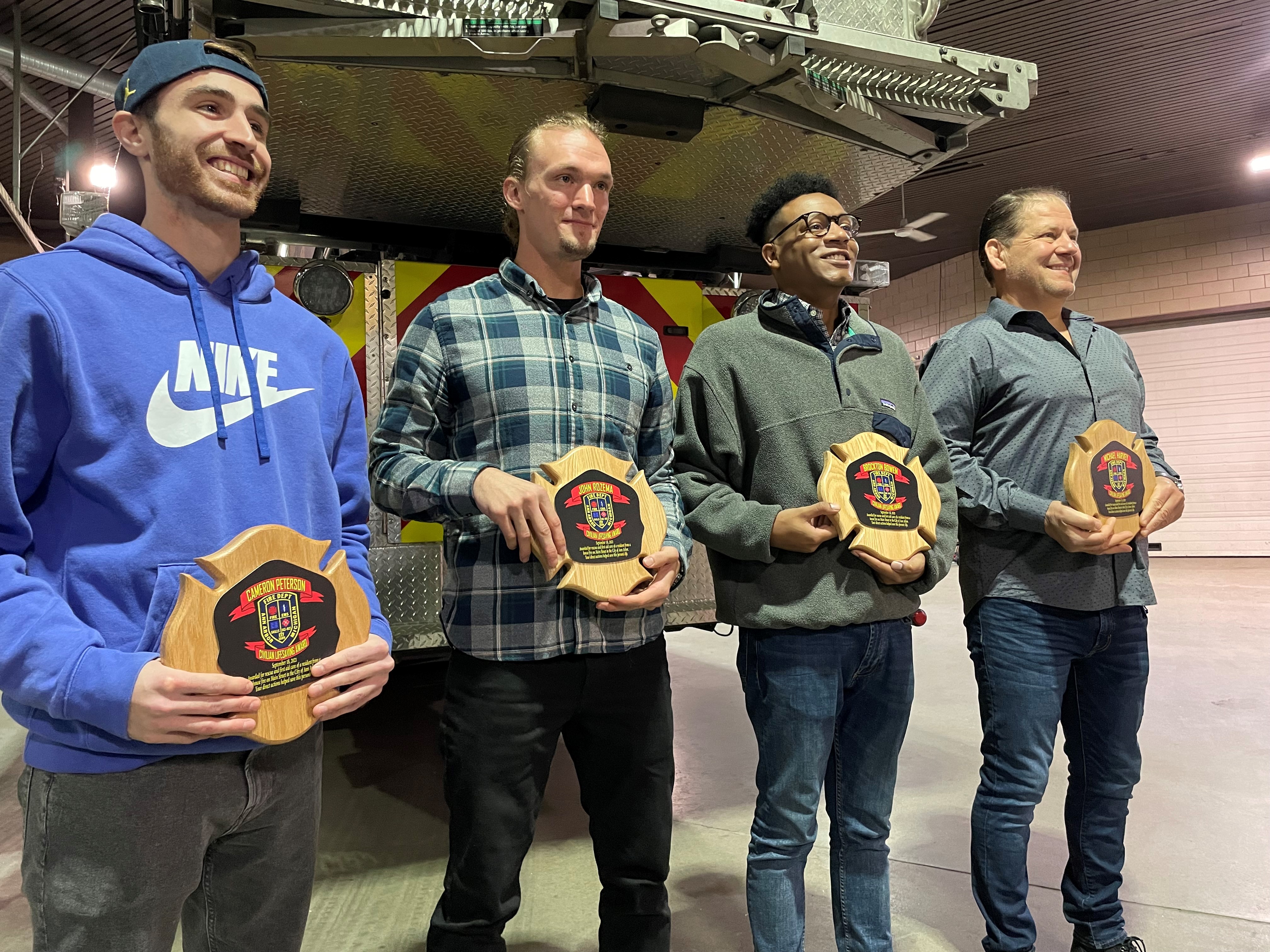 Citizens awarded for saving man from burning house - mlive.com
