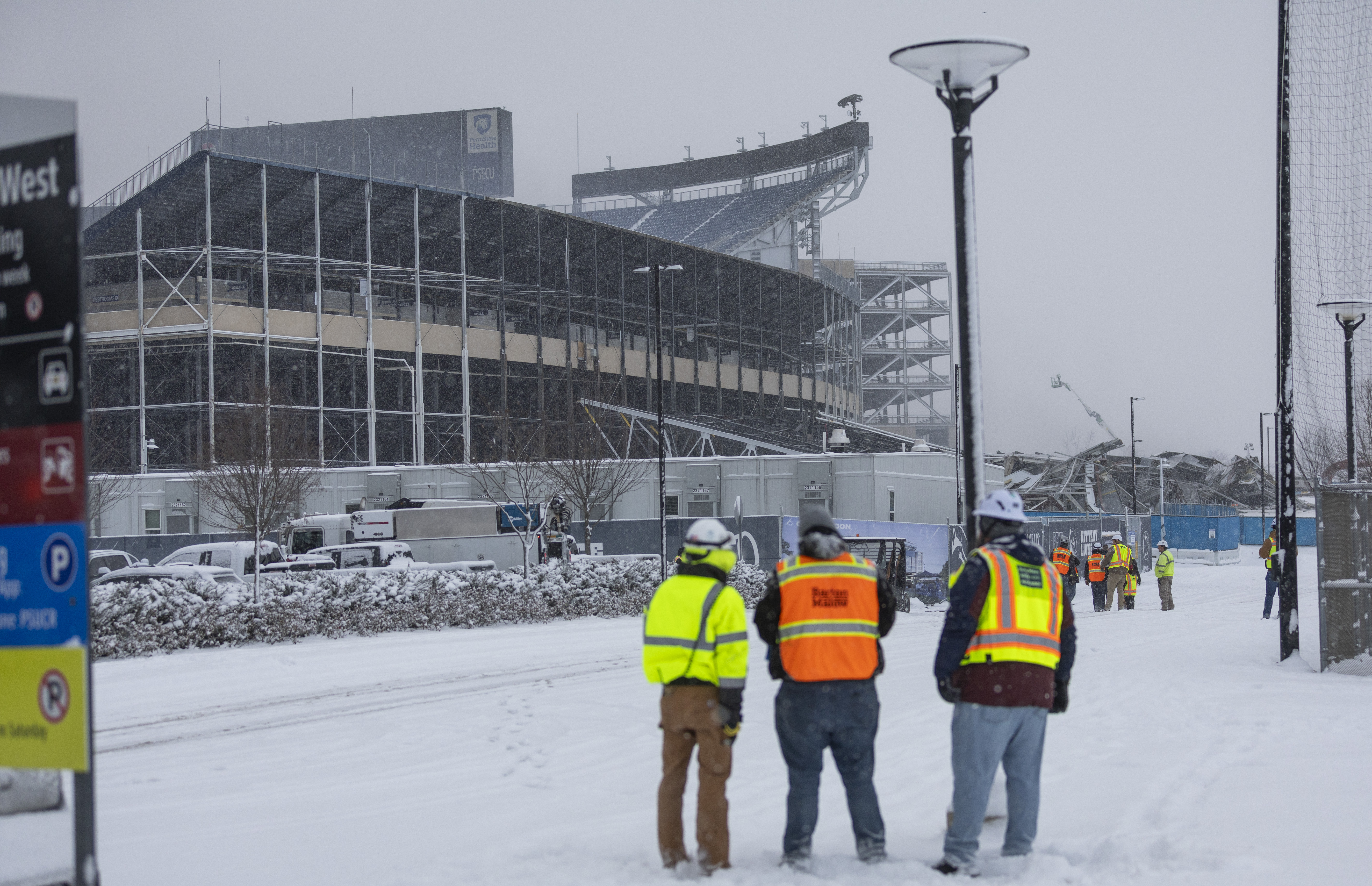 Beaver Stadium press box demolition - pennlive.com