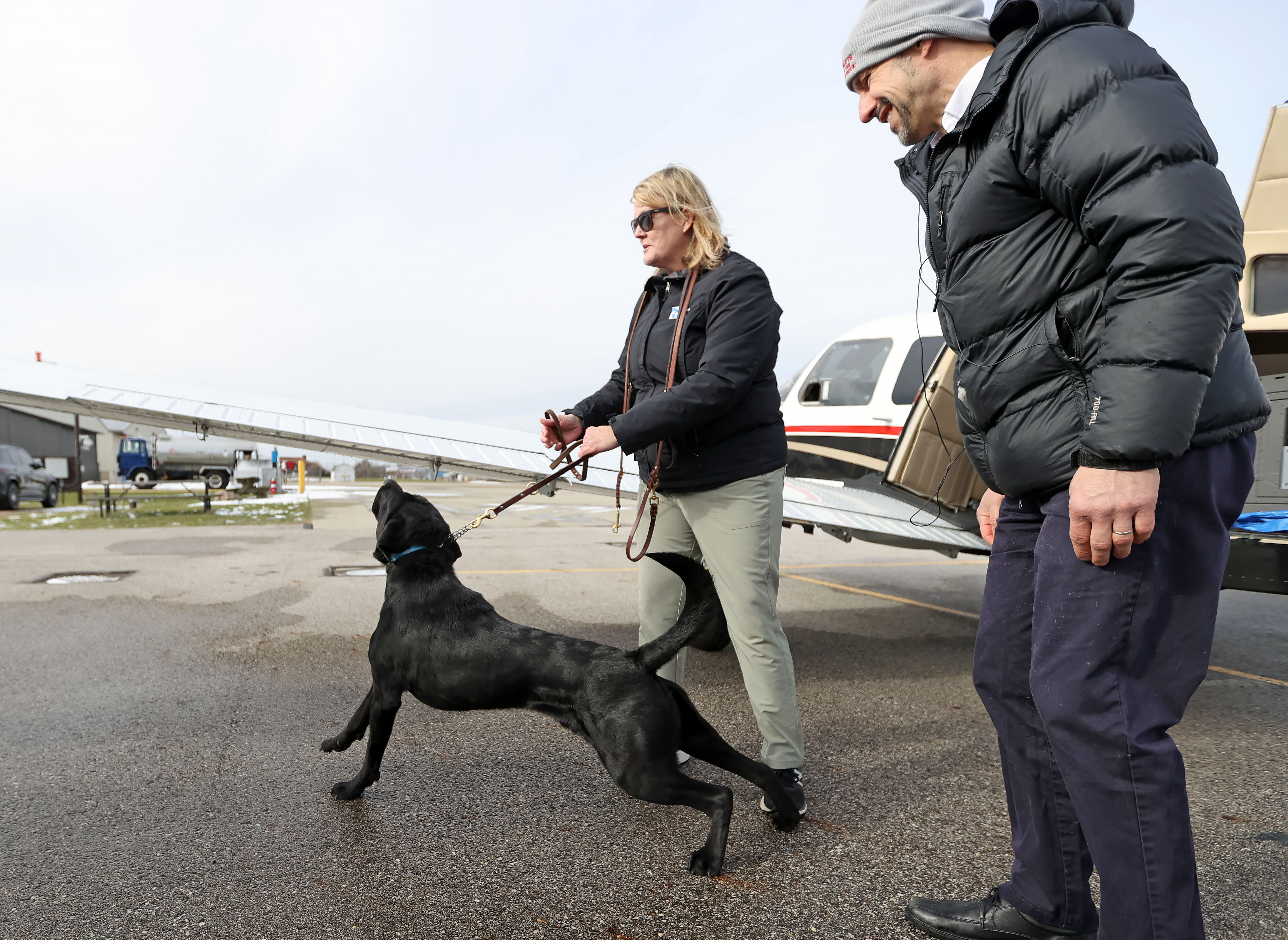 Guiding Eyes for the Blind flies in dogs to Cleveland, January 12, 2022 ...