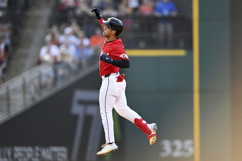 Guardians Mario coin celebration - cleveland.com