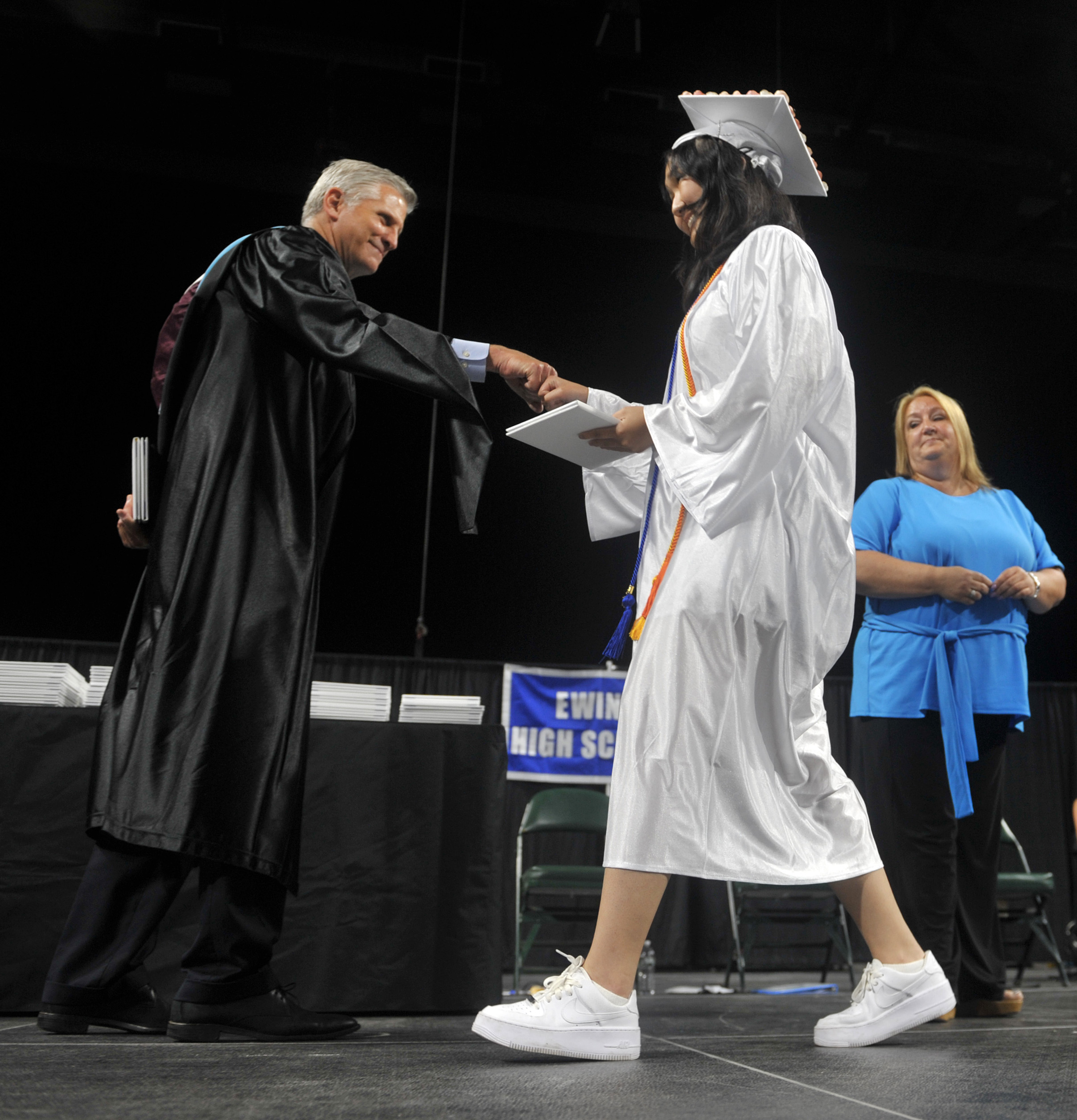 Ewing High School Graduation at the Cure Insurance Arena in Trenton N.J ...