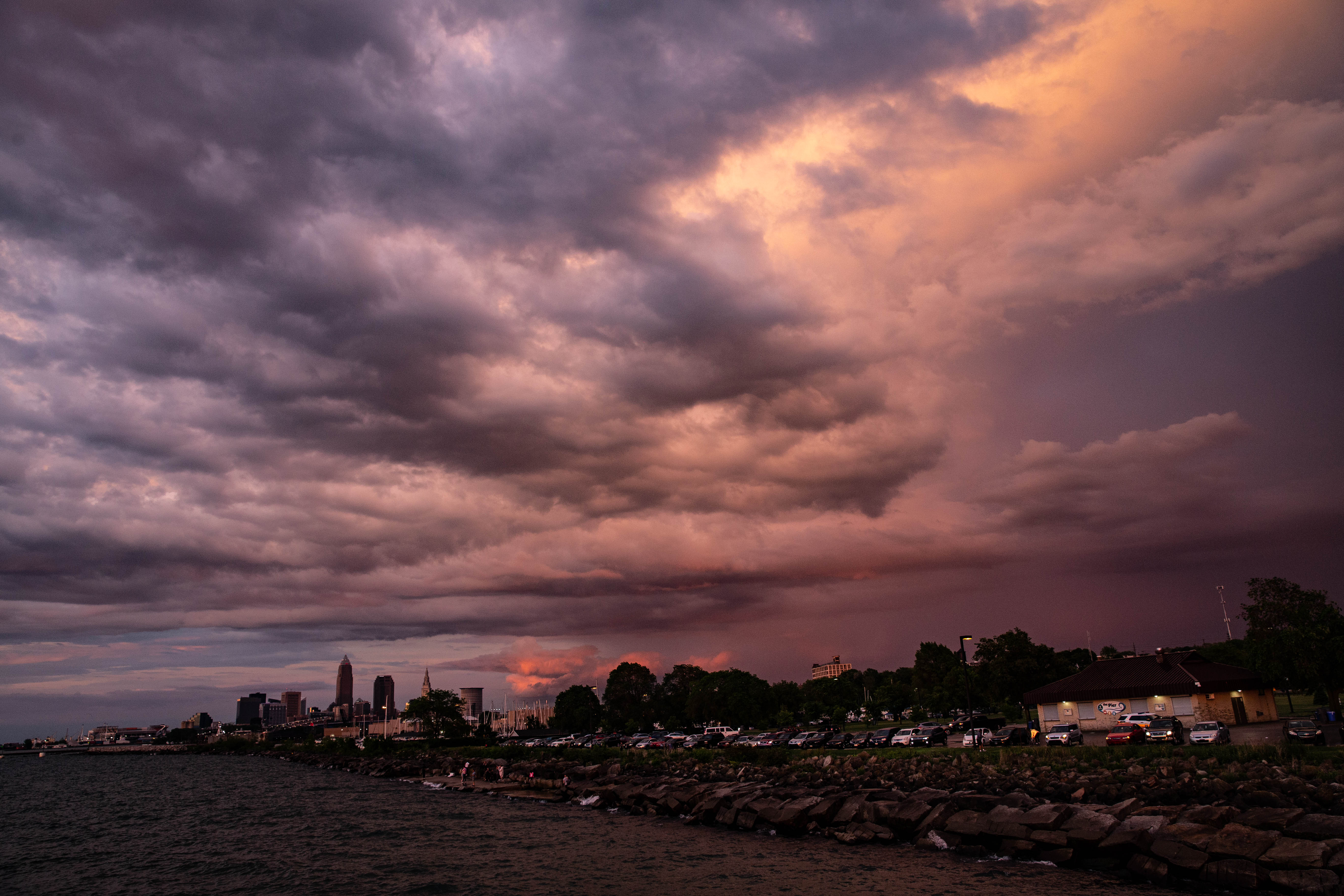 Spectacular sunset over Cleveland on Wednesday evening - cleveland.com