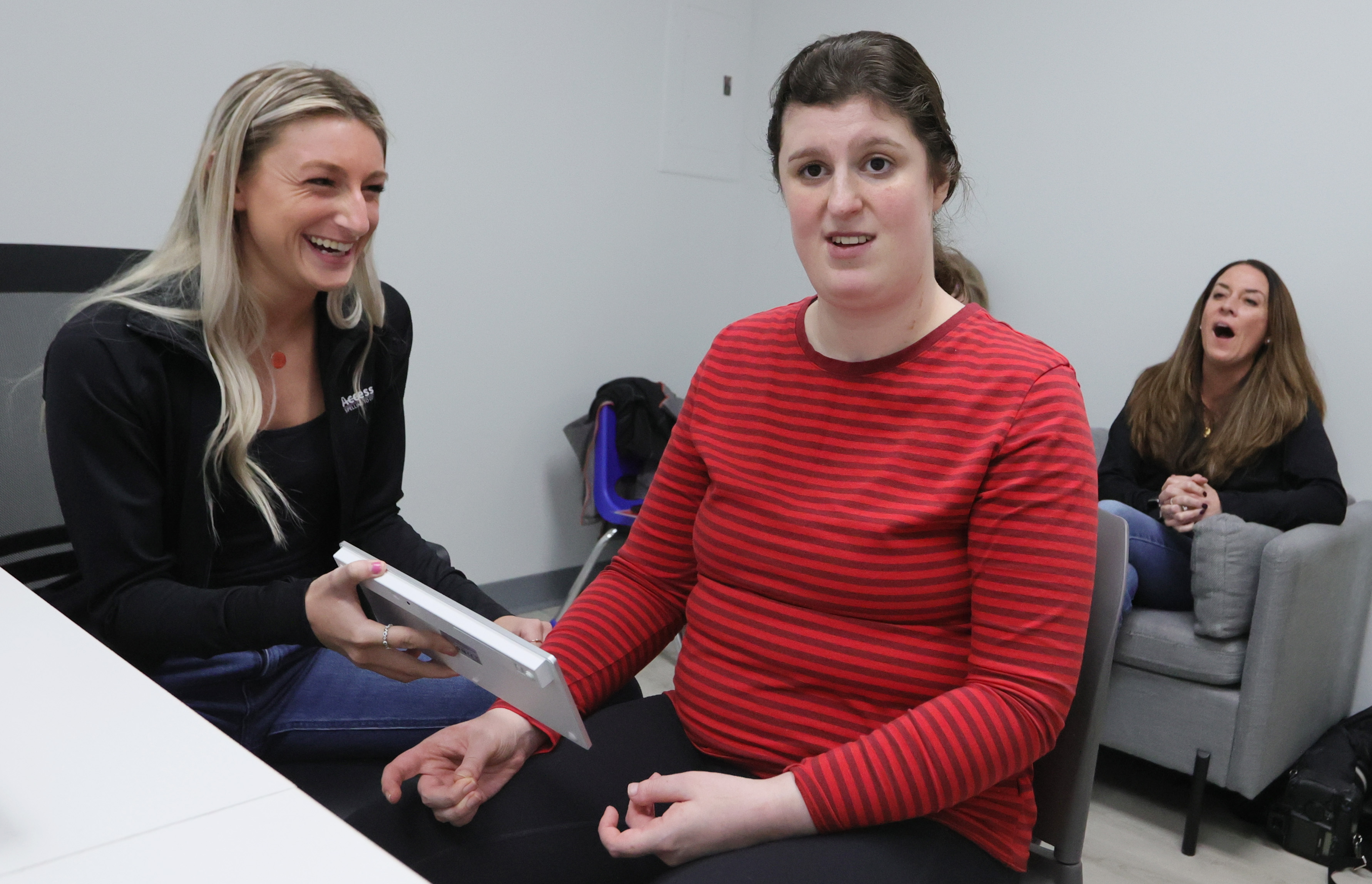 Access S2C has taught Talia Zimmerman to communicate through a Speller ...