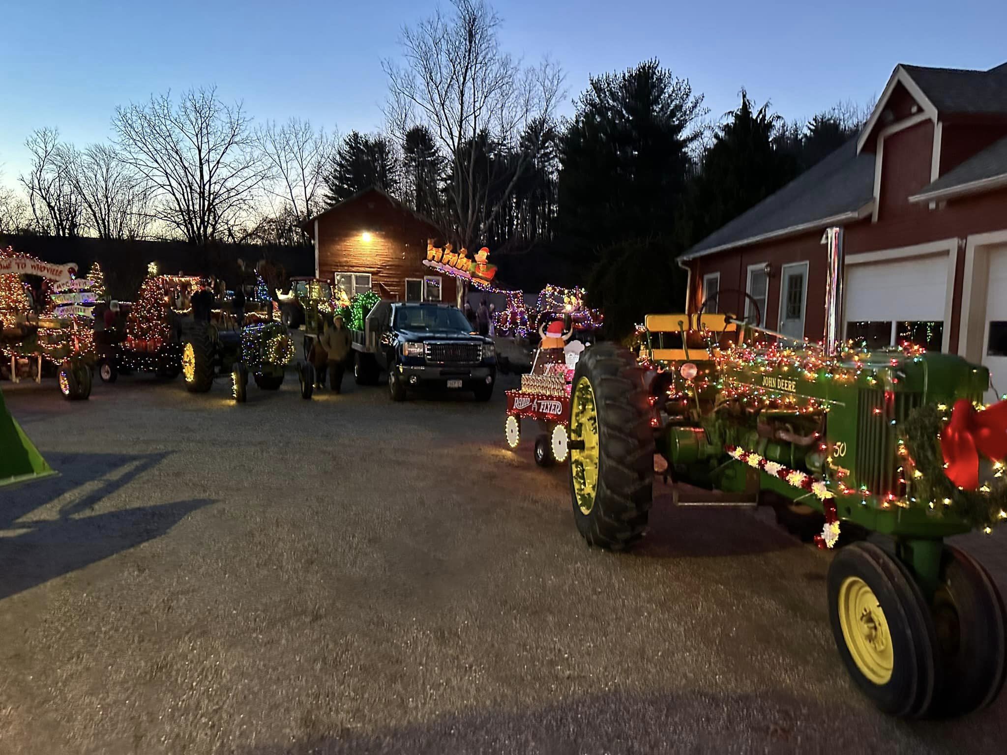 Wyben first annual Lighted Tractor Christmas Parade - masslive.com