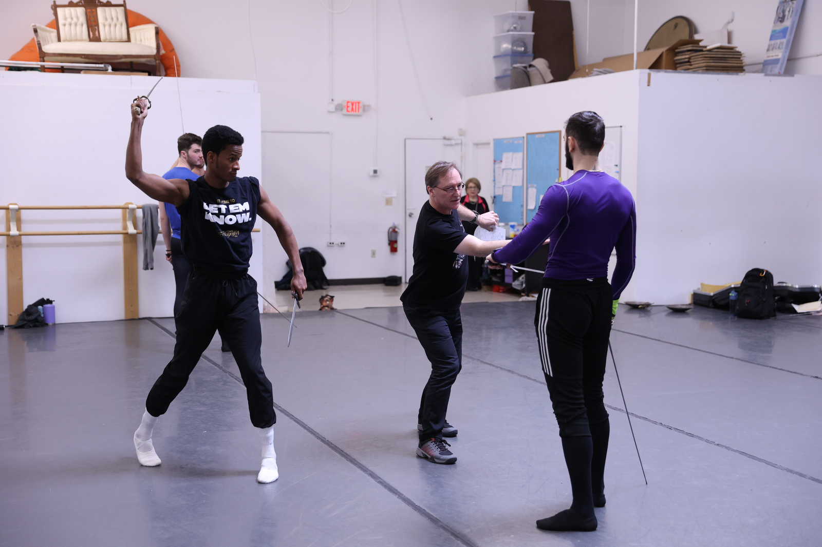 Cleveland Ballet sword-fighting training - cleveland.com