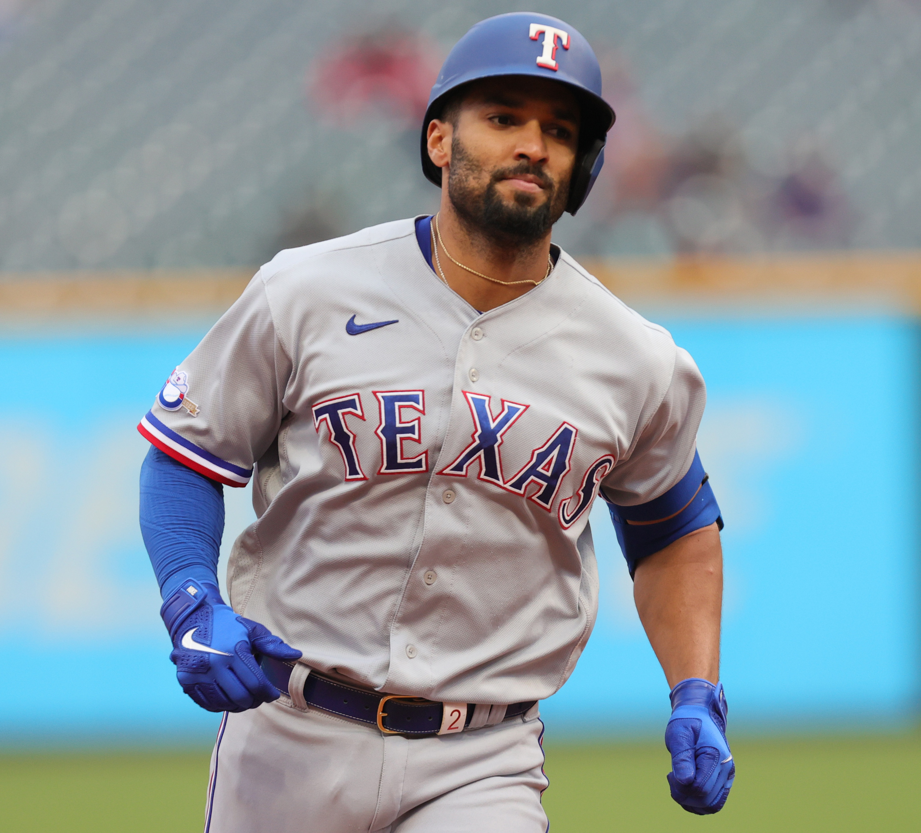 Cleveland Guardians vs. Texas Rangers in game 1 of a doubleheader, June ...