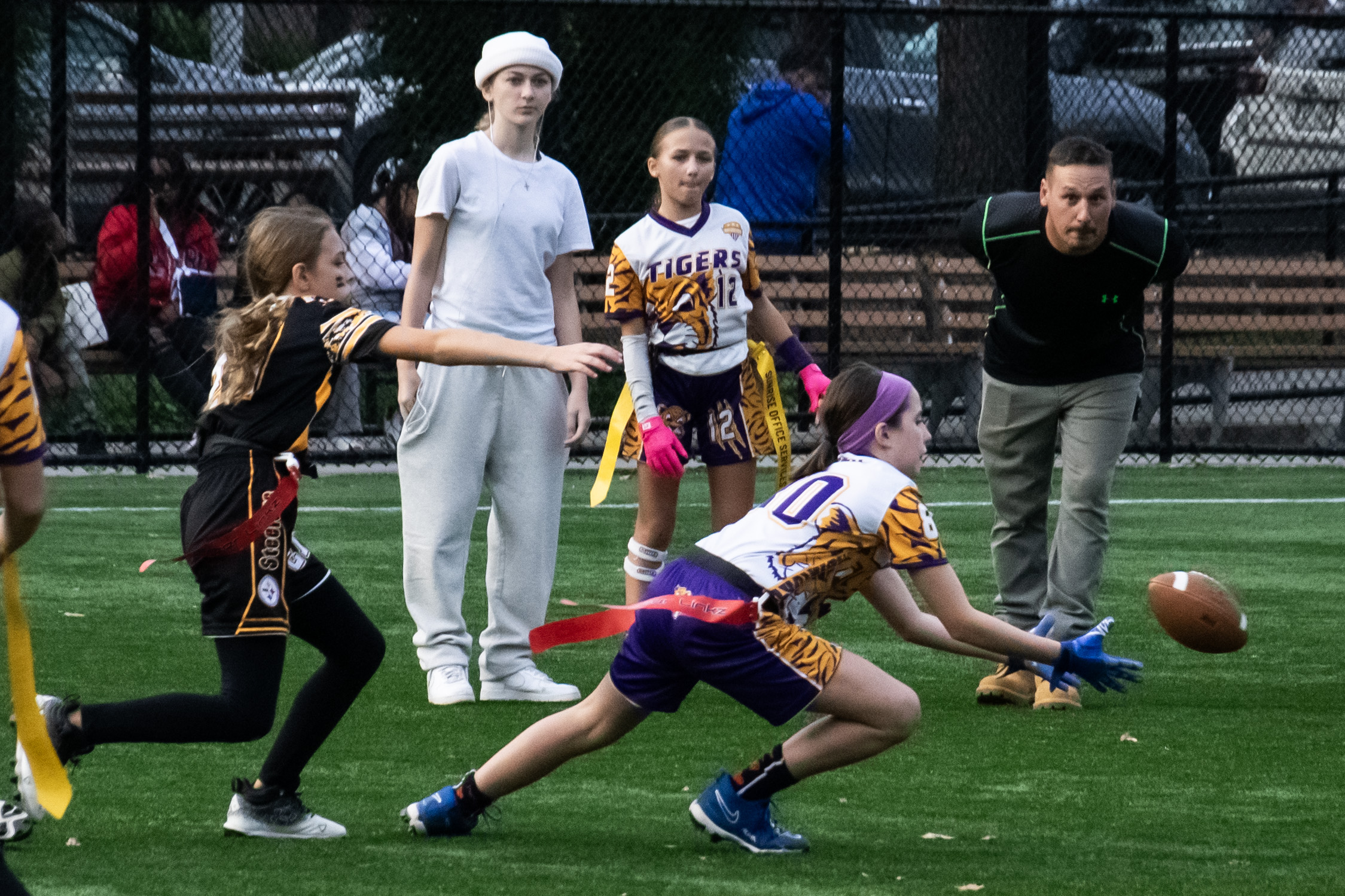 Next Level Flag Football players compete at the Berry Homes Wednesday ...