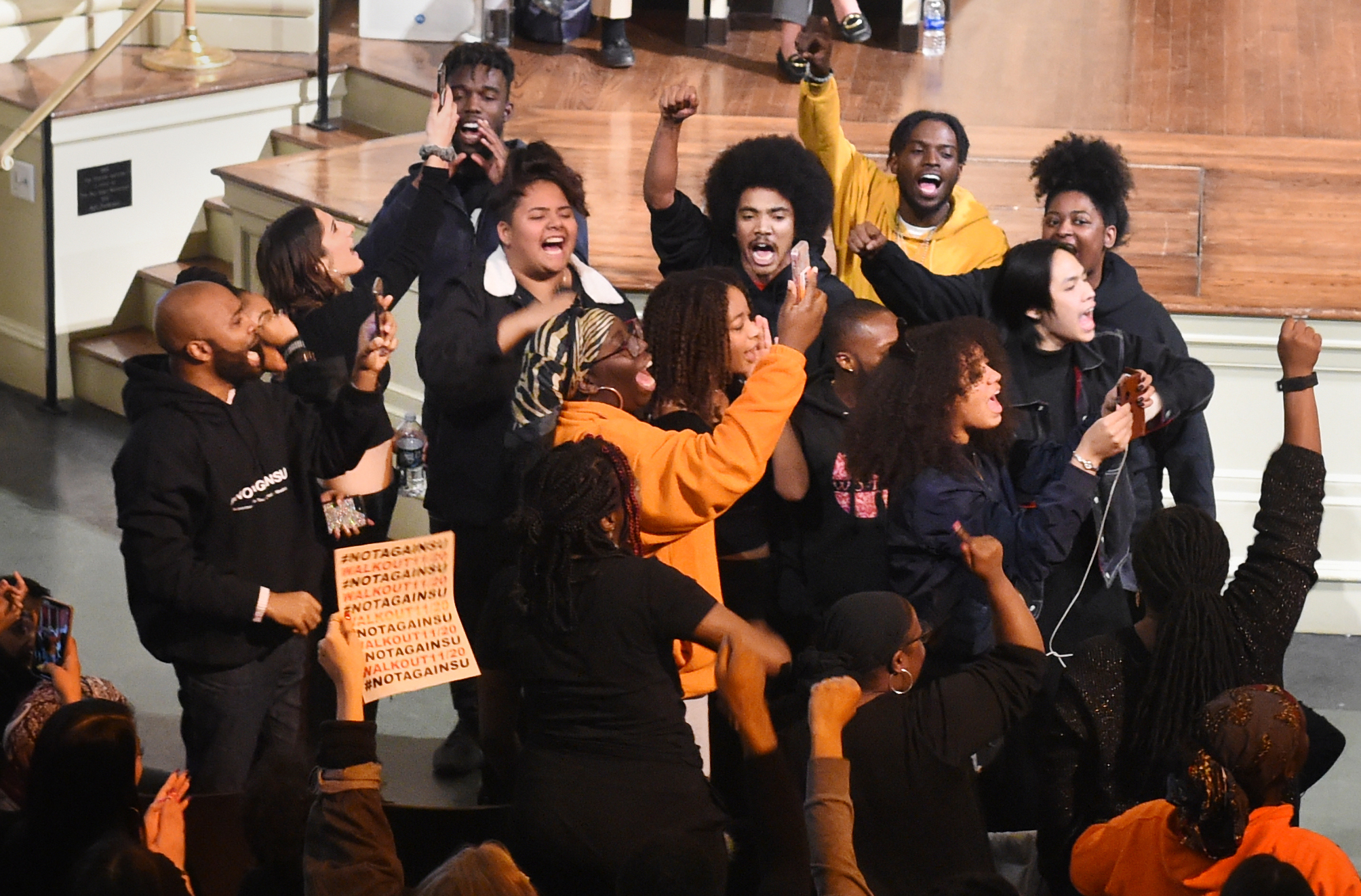 Syracuse University students protest racism, hate crimes through # ...