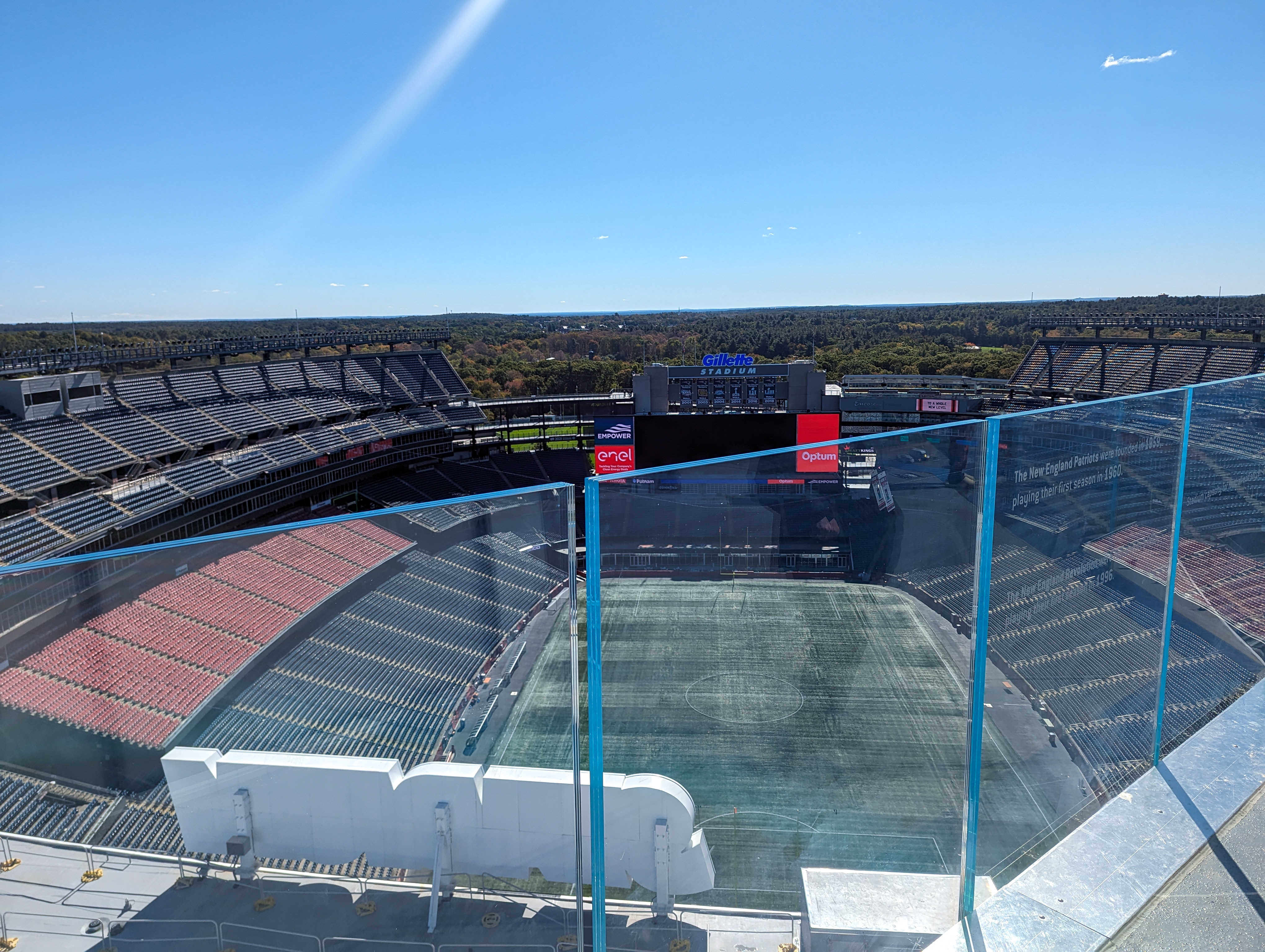 View from the top of the Gillette Stadium lighthouse - masslive.com