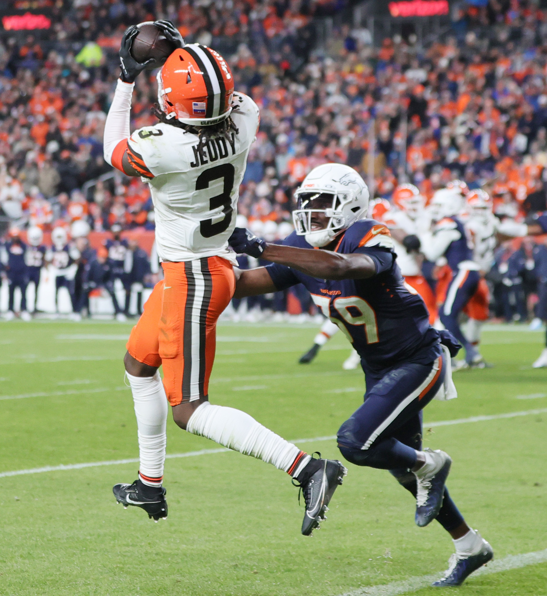 Cleveland Browns receiver Jerry Jeudy vs. Denver Broncos, December 2 ...