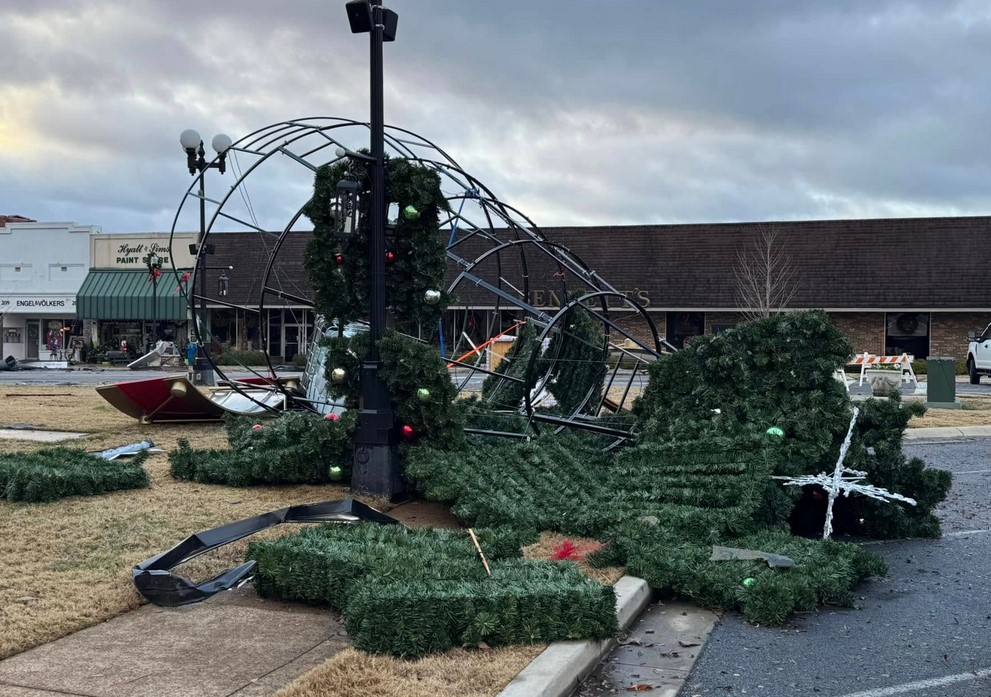 Storm damage in downtown Athens - al.com