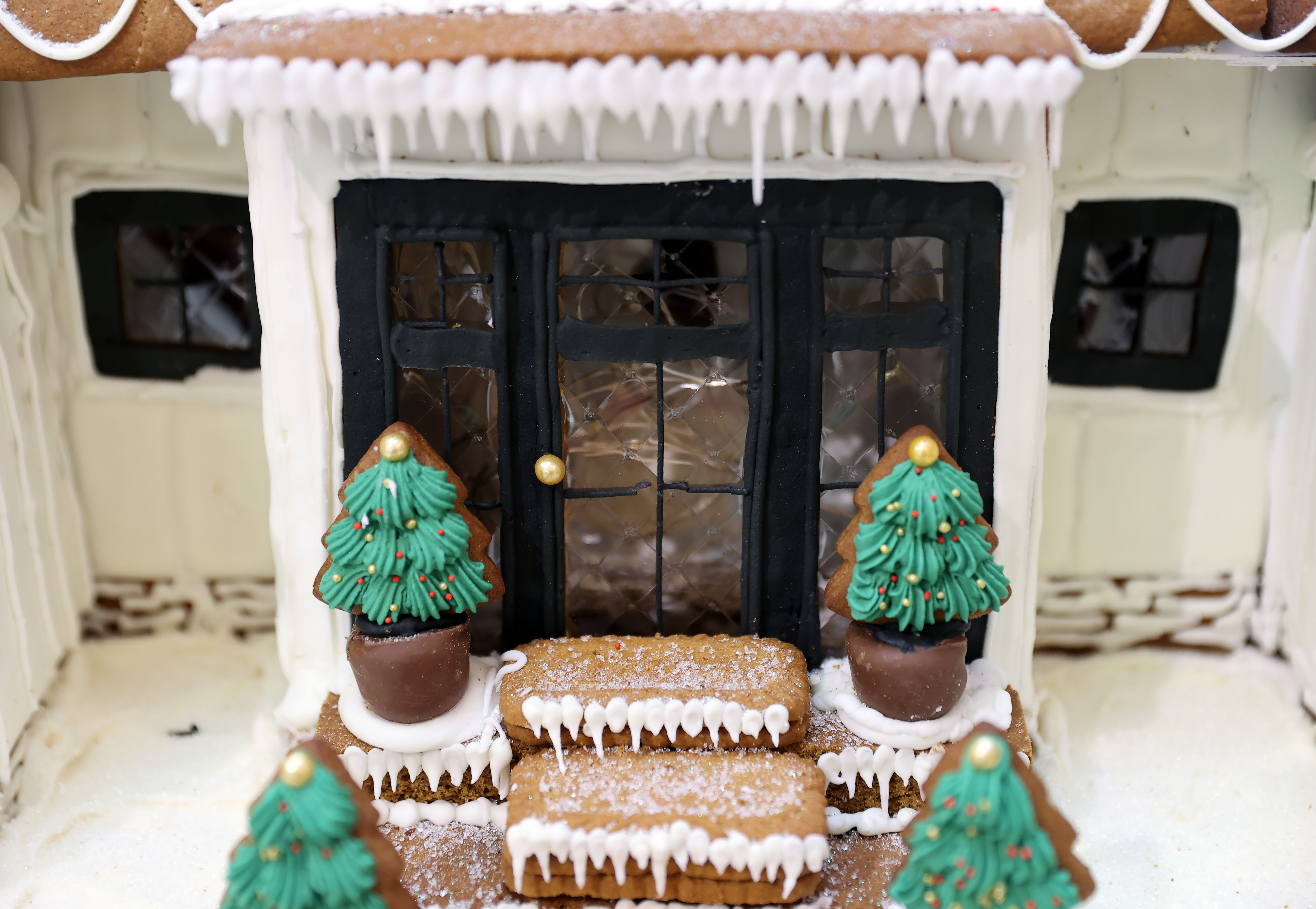 Gingerbread displays at Cleveland Botanical Garden, November 17, 2022 ...