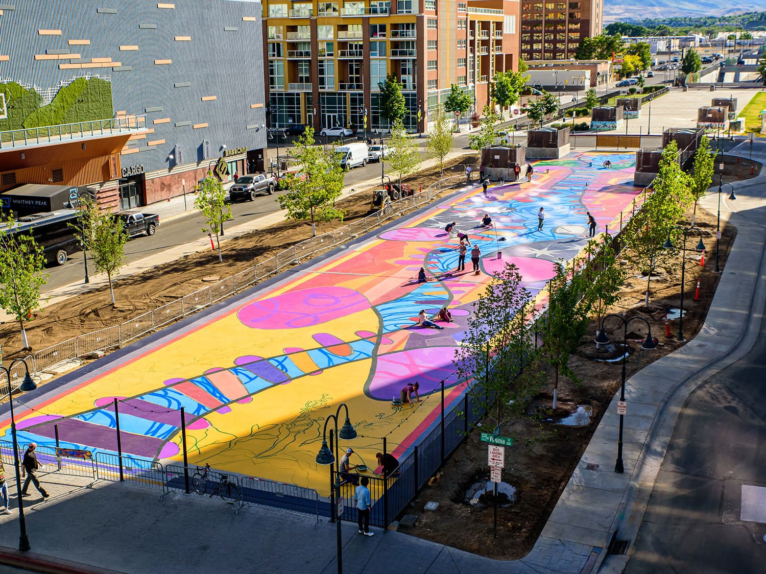 Asphalt art: See how murals have transformed parking lots and ...