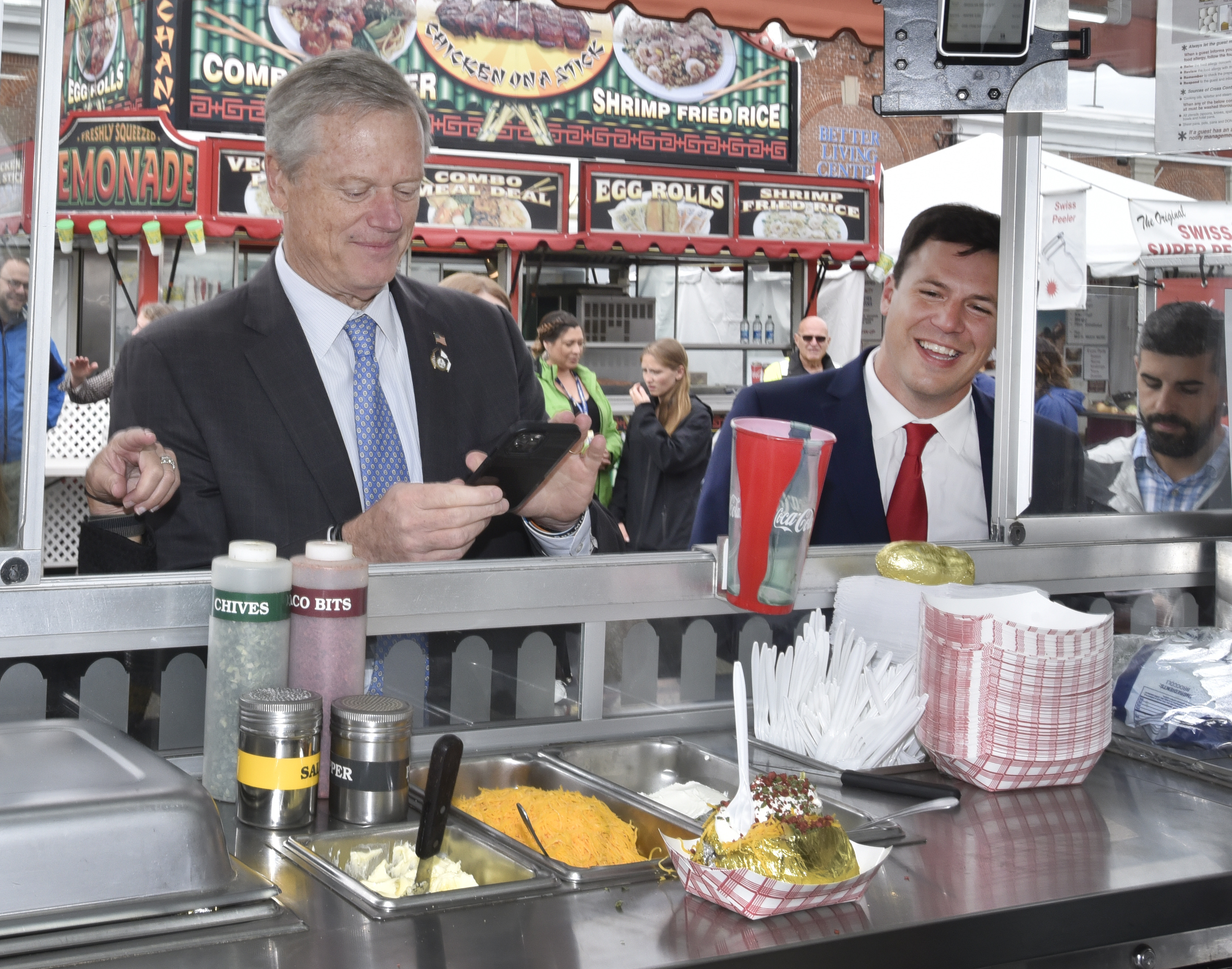 Governor Baker and Lt. Governor Polito tour Big E on Massachusetts Day ...