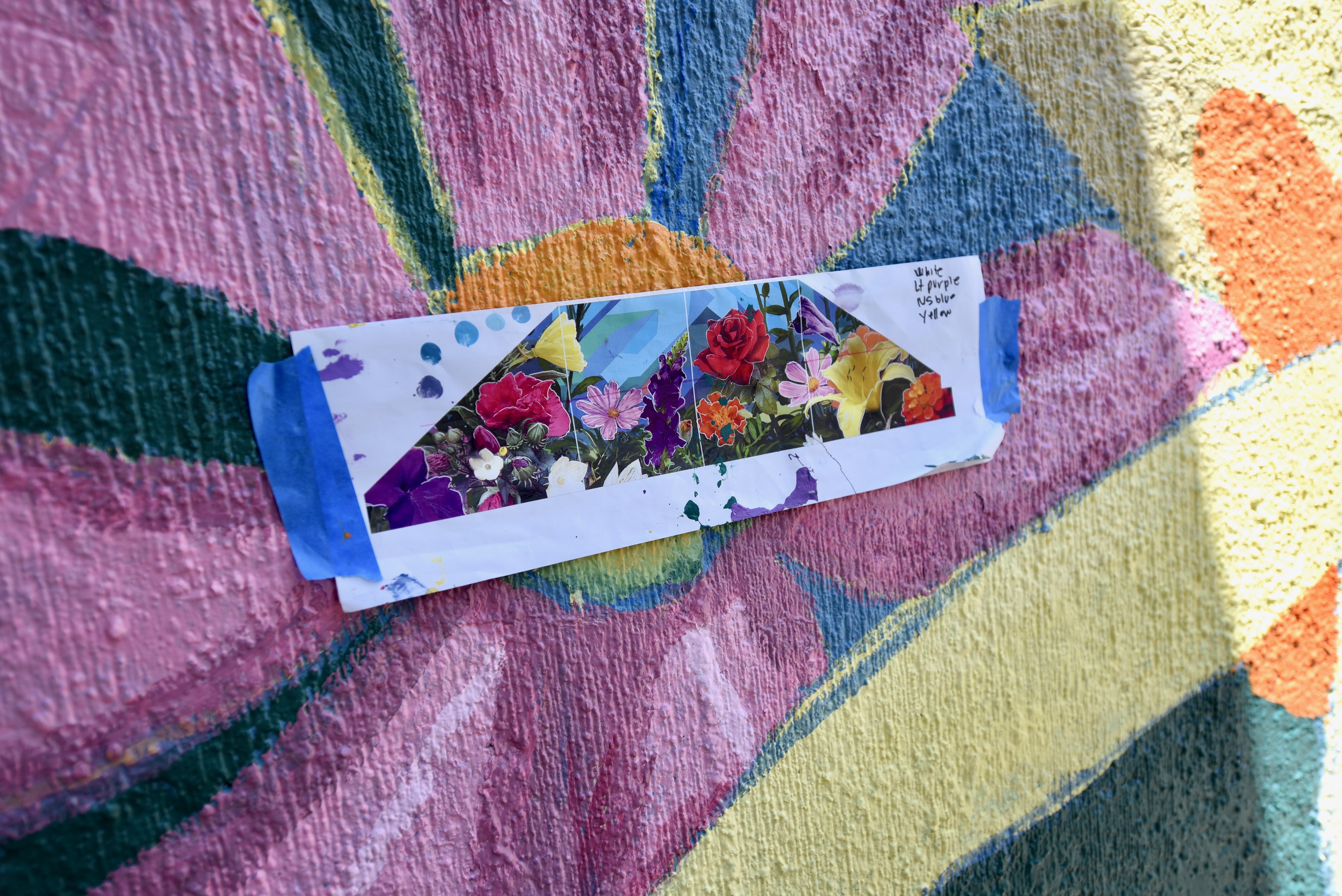 TreeTown Murals community paint day activity with Delonis Center ...