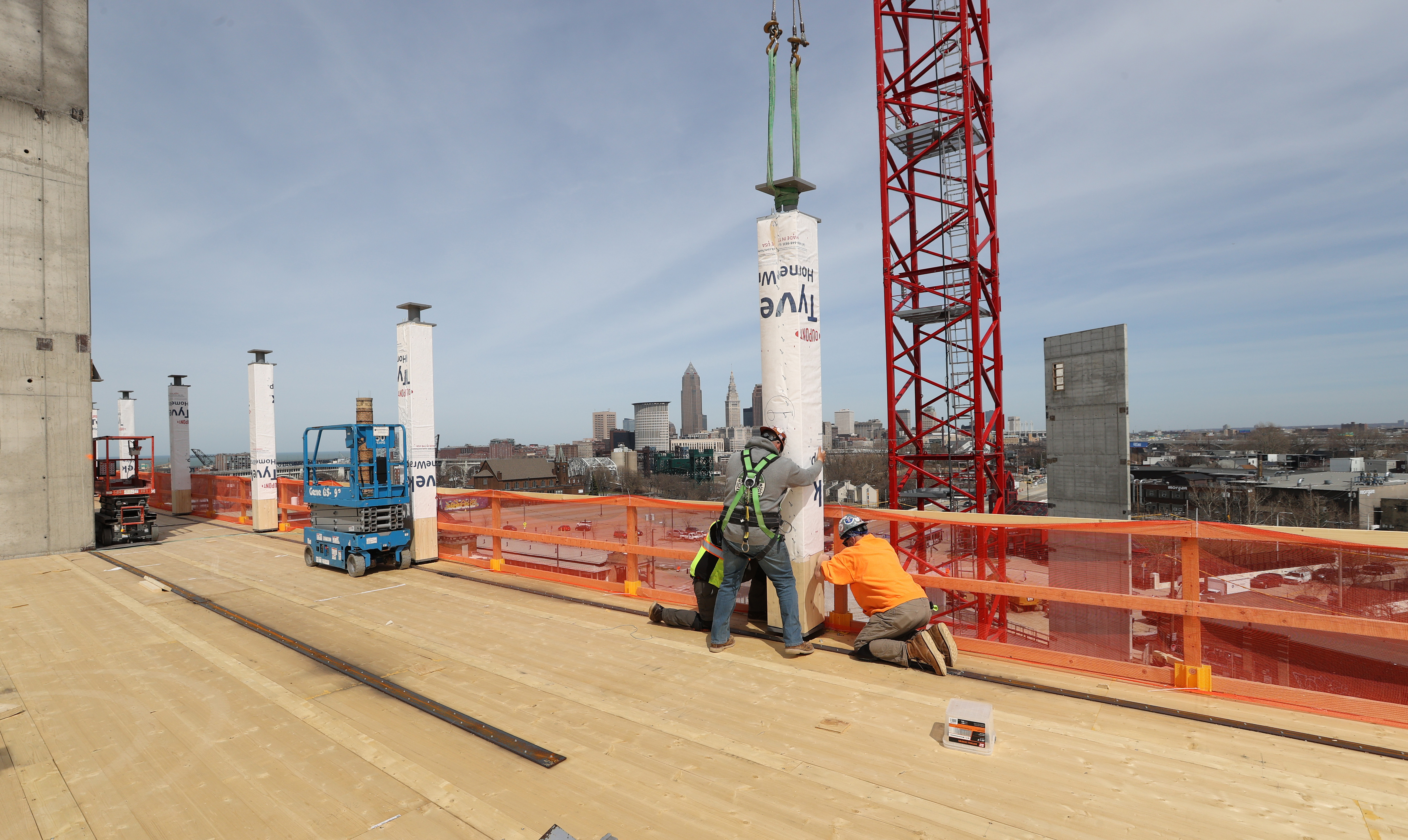 Intro, a new timber building, goes up near West Side Market, March 30 ...