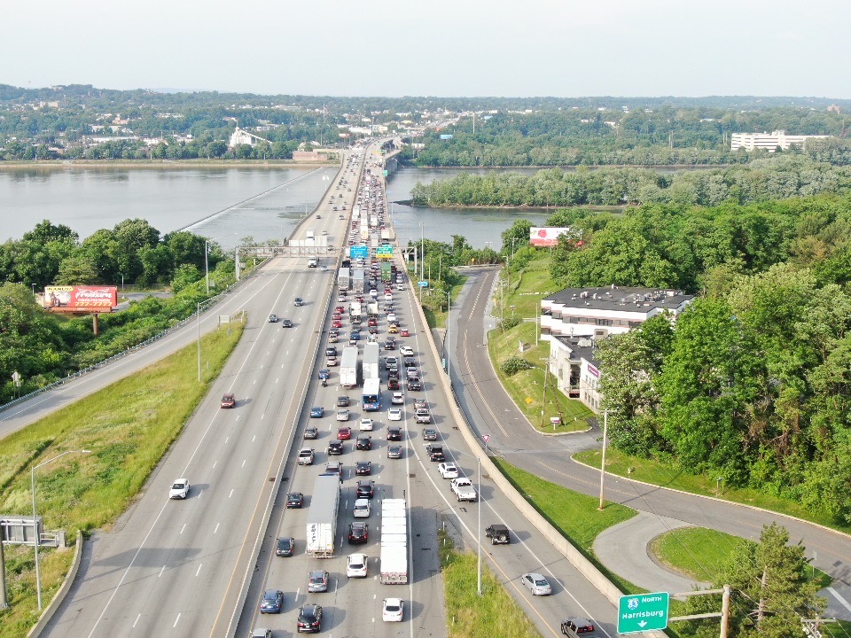 An accident on I-83 North in Harrisburg causes traffic delays ...