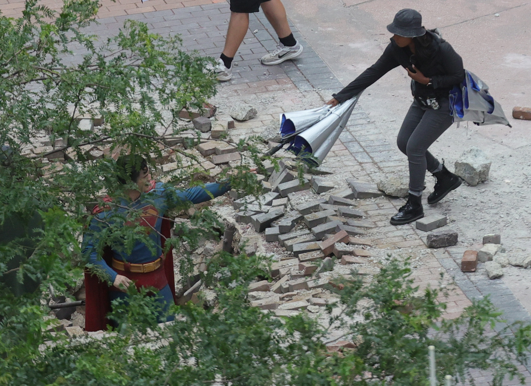 Superman movie filming at PNC Plaza, July 10, 2024 - cleveland.com