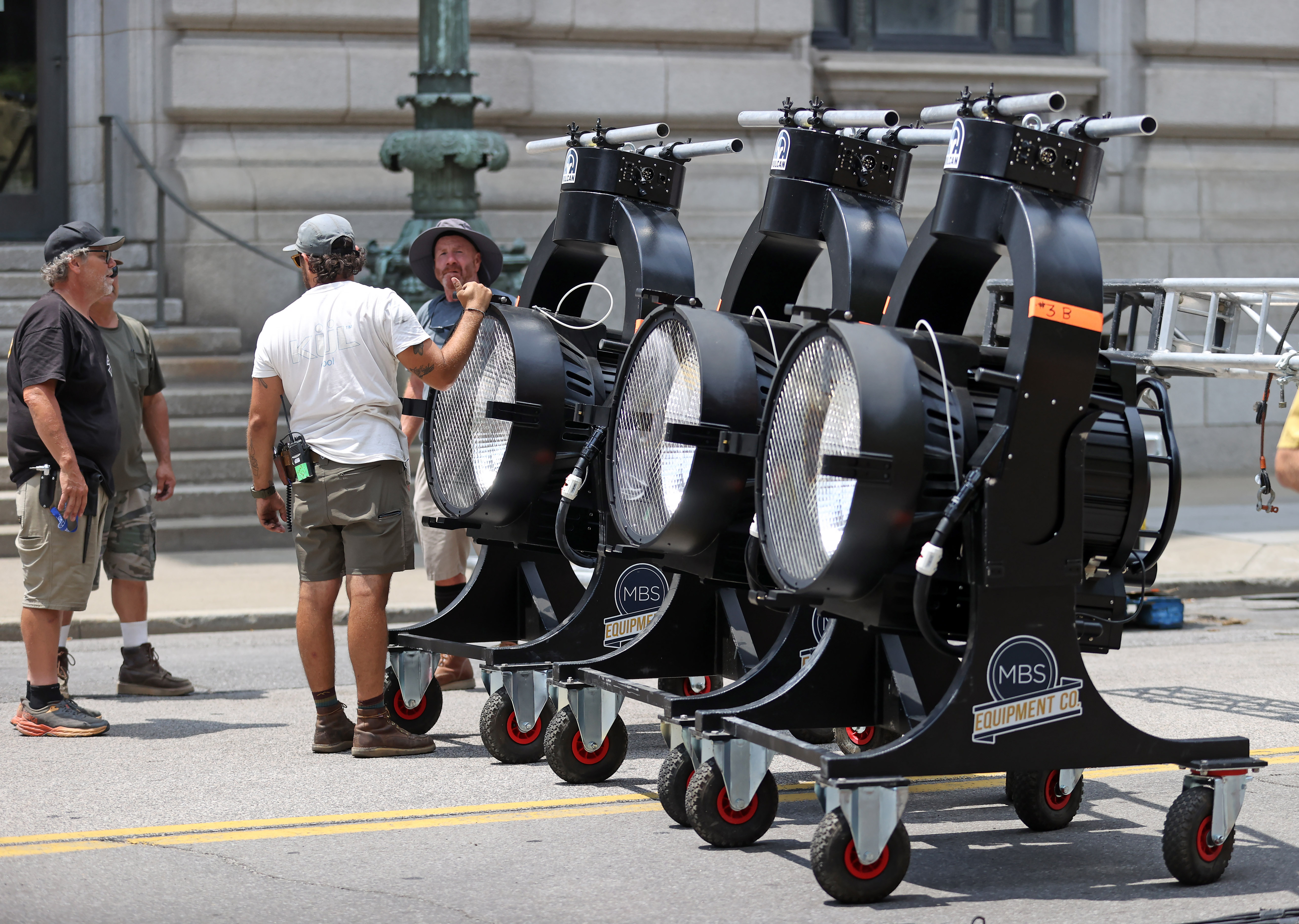 Superman movie set continues to take shape in downtown Cleveland, June ...