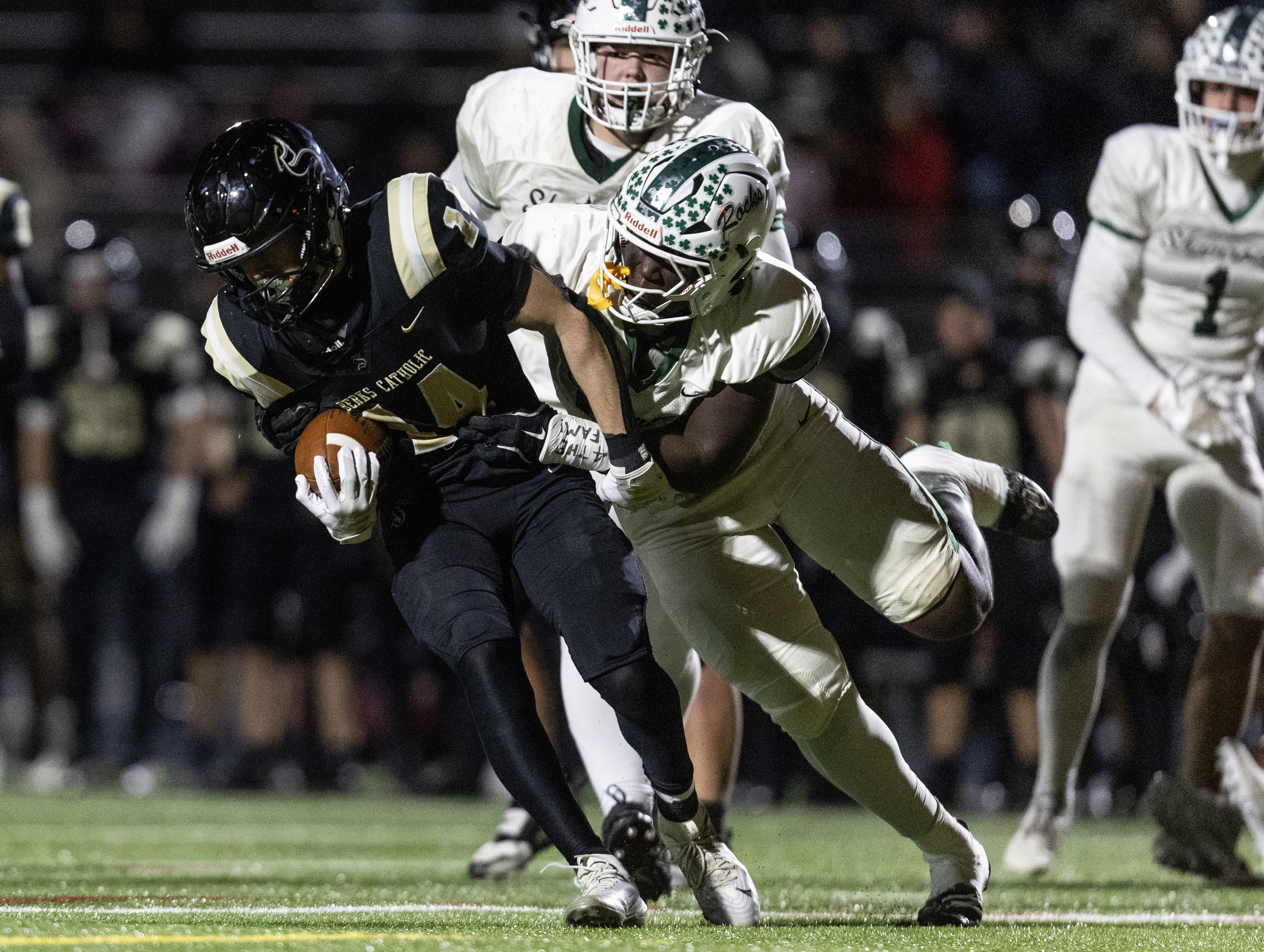 Trinity vs Berks Catholic in the District 3-3A football championship ...