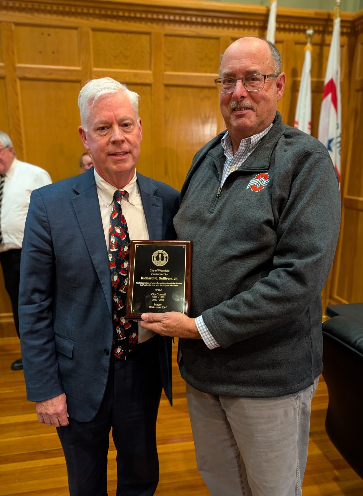 Westfield City Council thanks departing councilor Richard K. Sullivan ...