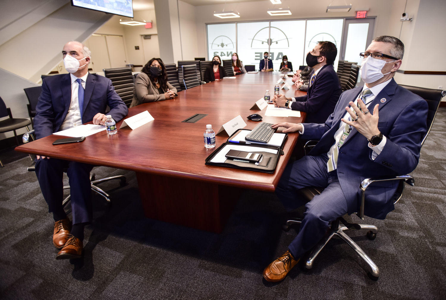 Sen. Bob Casey visit to Lehigh Valley International Airport ...