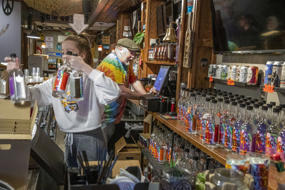 With state stores closed local distilleries the only place to buy hard ...