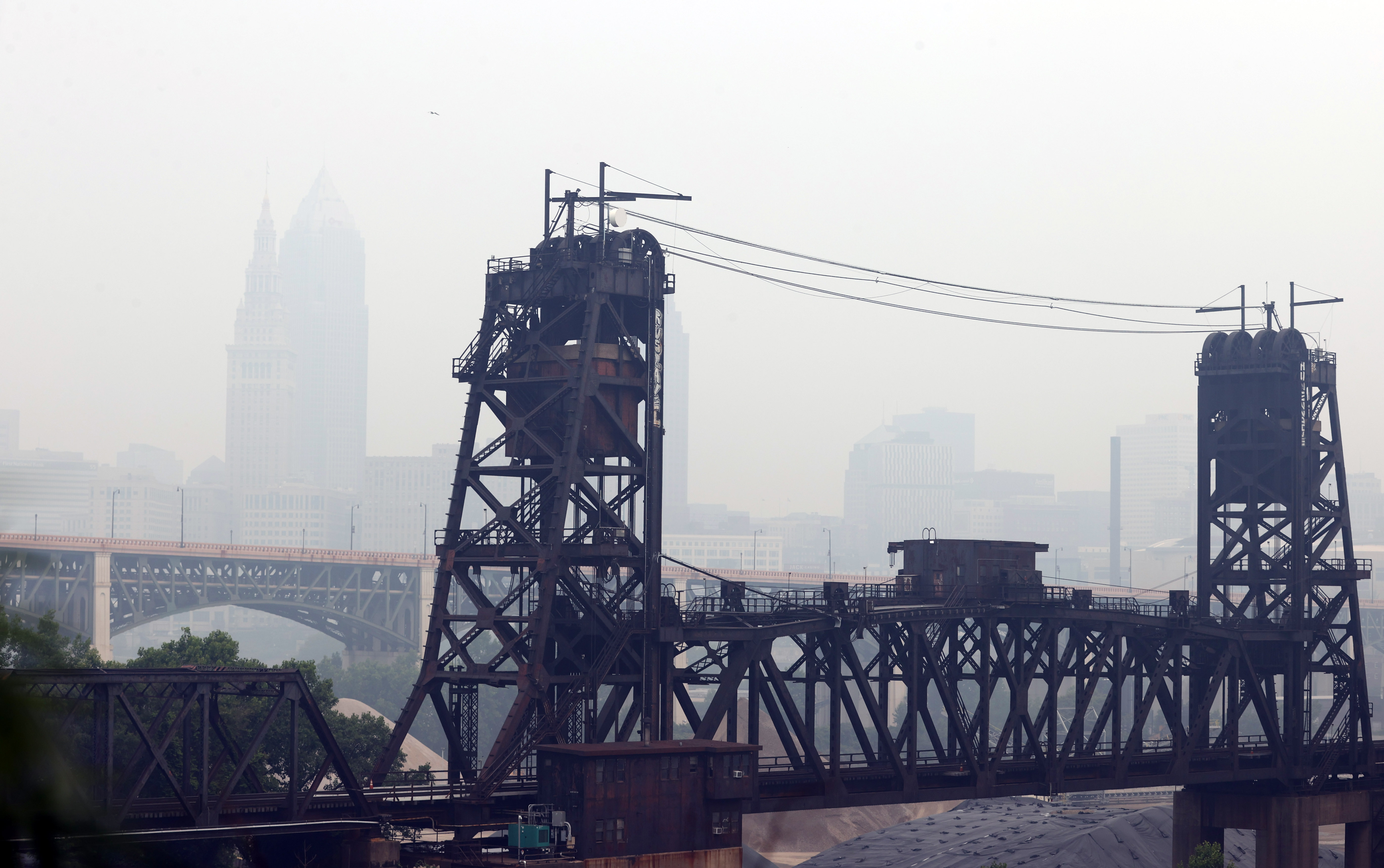 Smoke from Canadian wildfires covers Northeast Ohio, June 28, 2023 ...