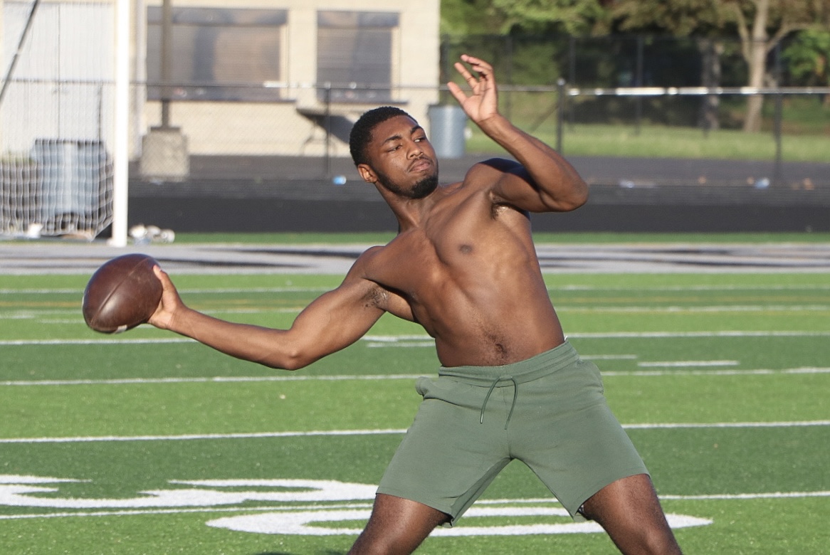 Harrisburg runs through drills during a football practice at Severance ...