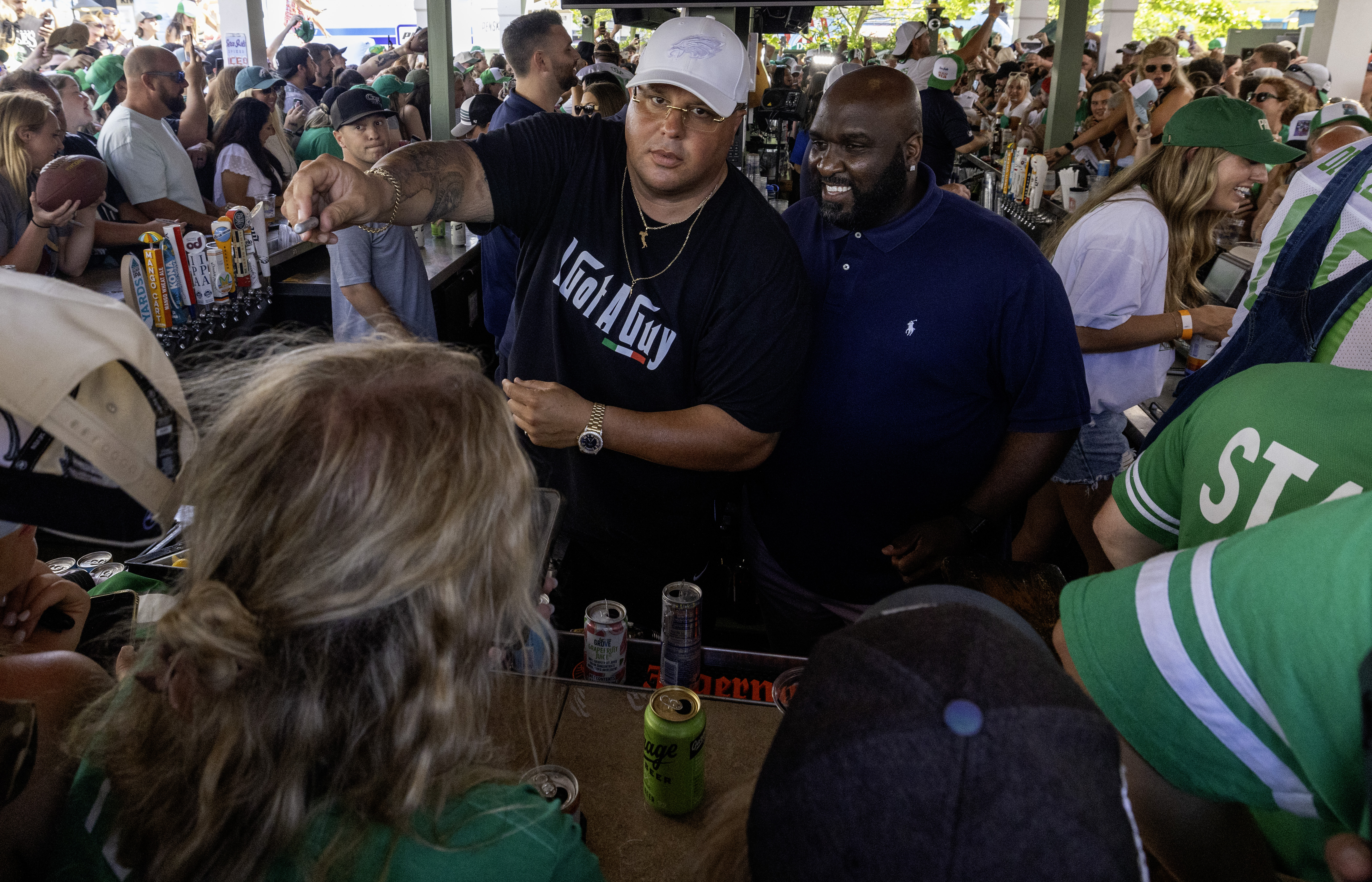 Jason Kelce 4th Annual Celebrity Bartender fundraiser at the Jersey ...