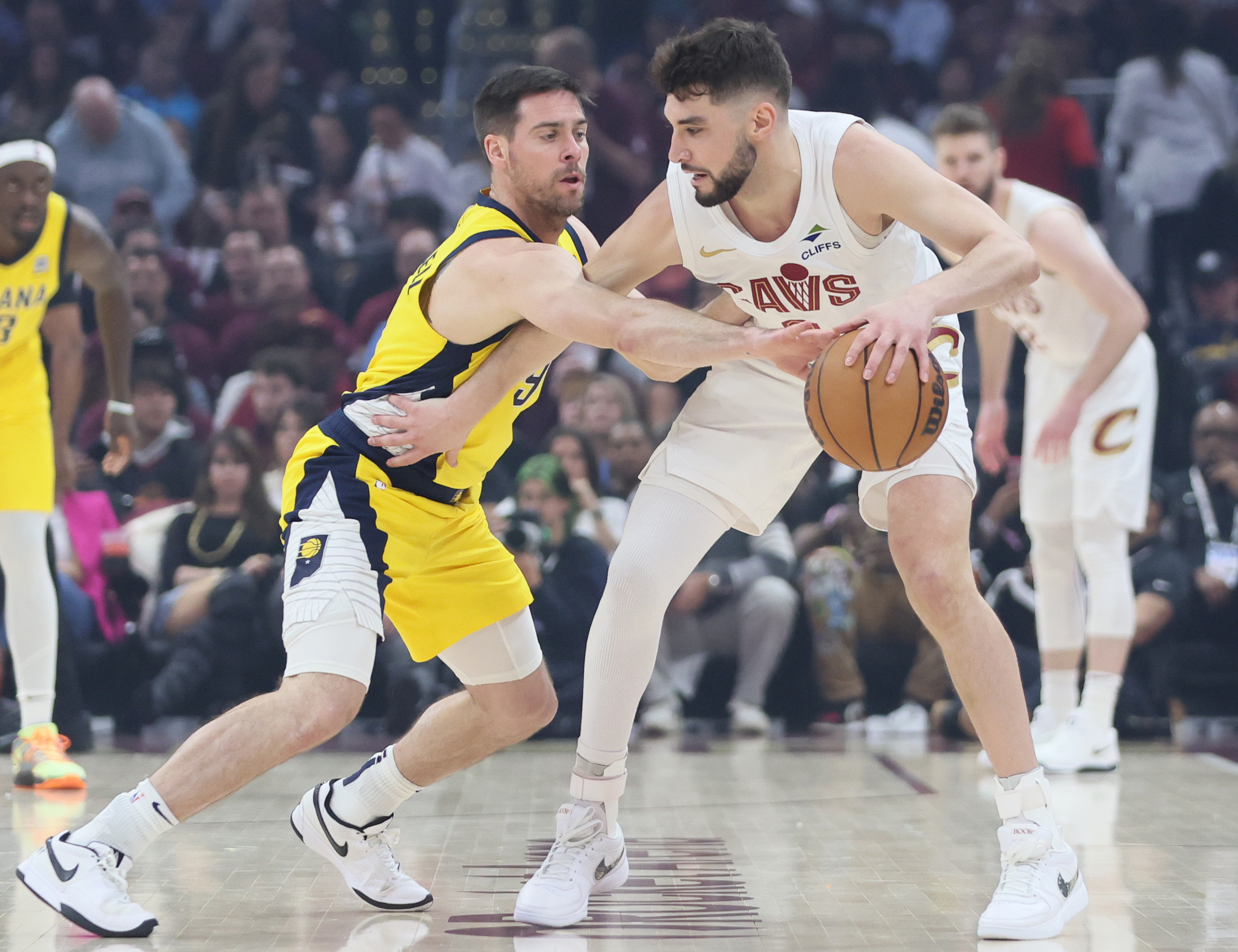 Cleveland Cavaliers vs. Indiana Pacers in game 1 of the Eastern ...