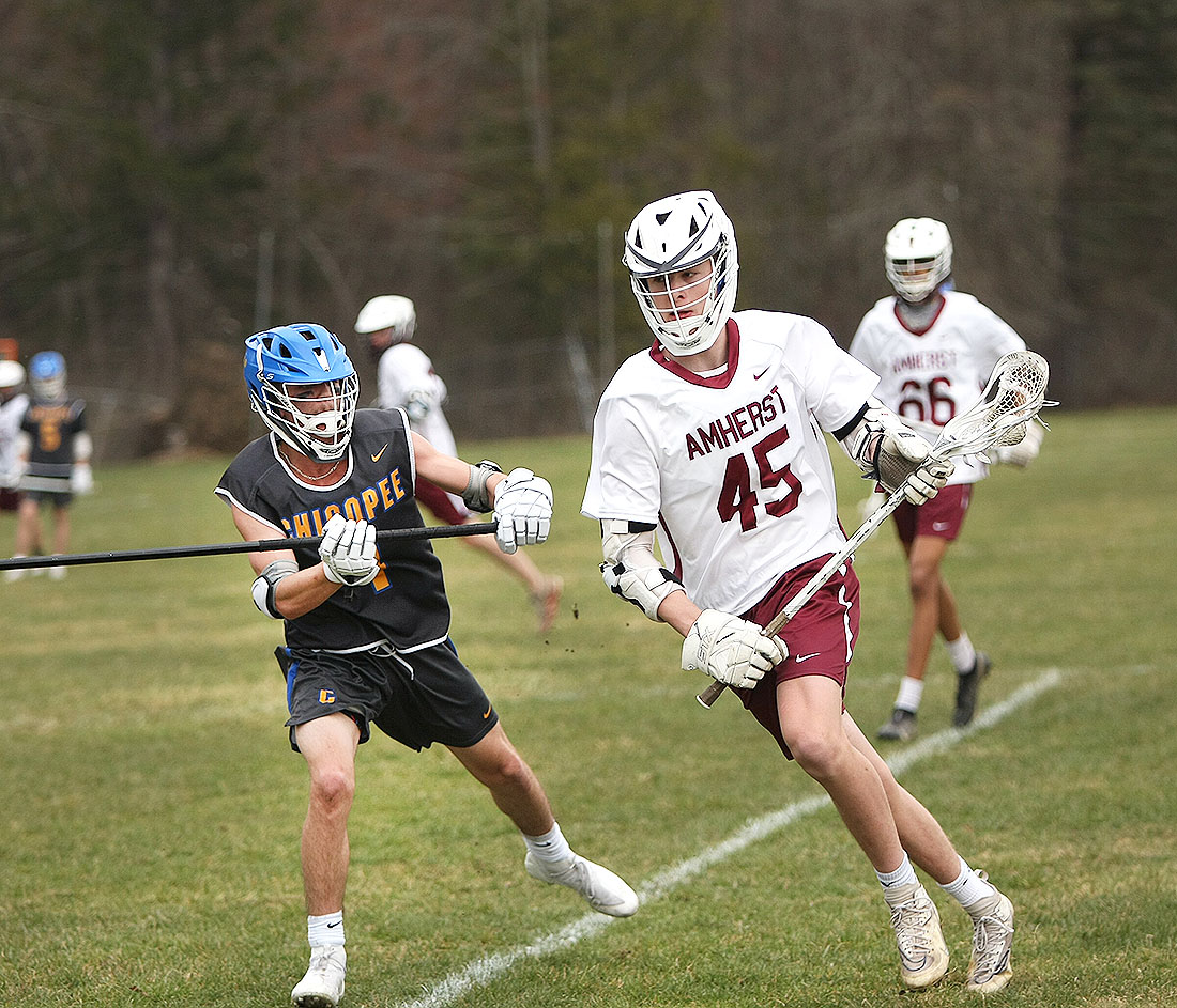 Chicopee Comp vs Amherst boys Lacrosse 4/6/23 - masslive.com