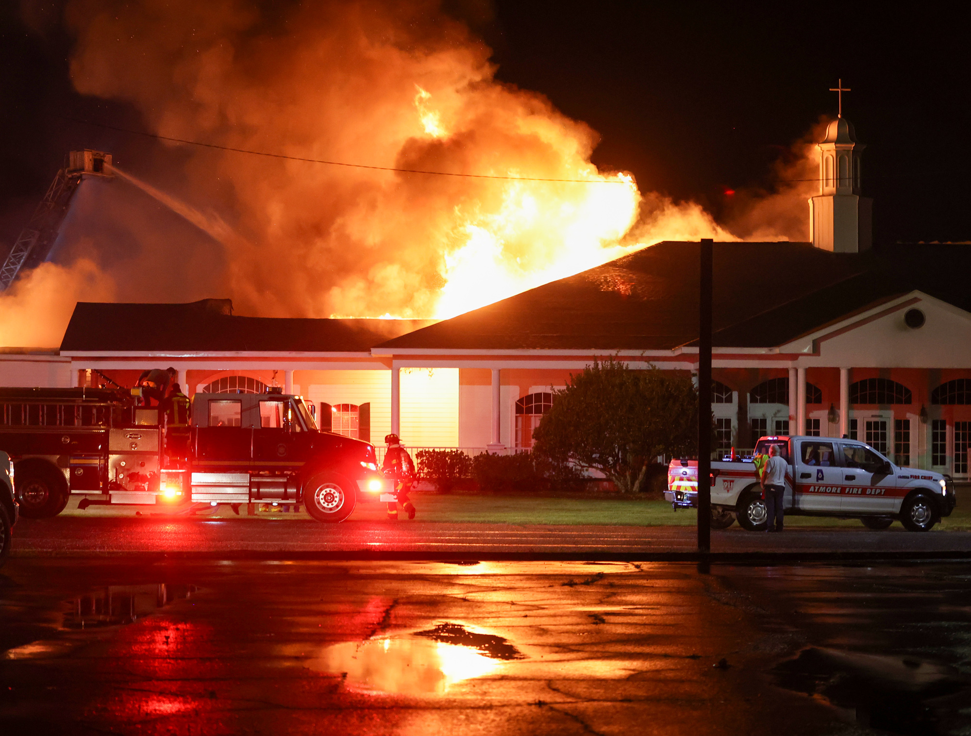 Atmore Church Fire Lightning Strike 2025 - al.com