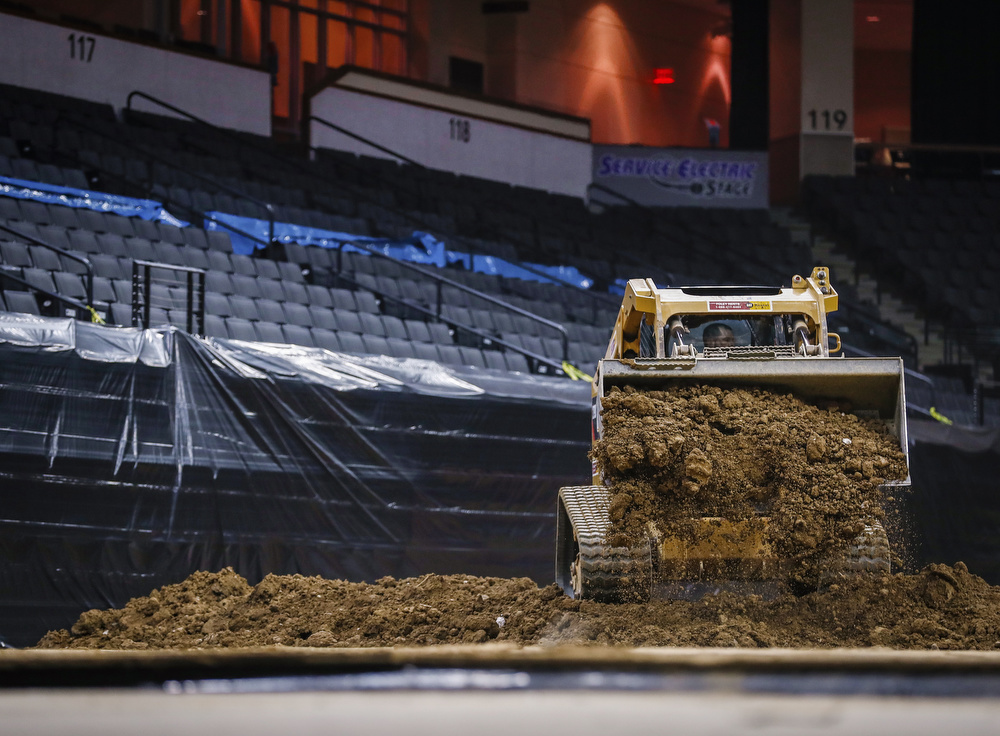 Prepping for Monster Jam at PPL Center on Feb. 24, 2022 ...
