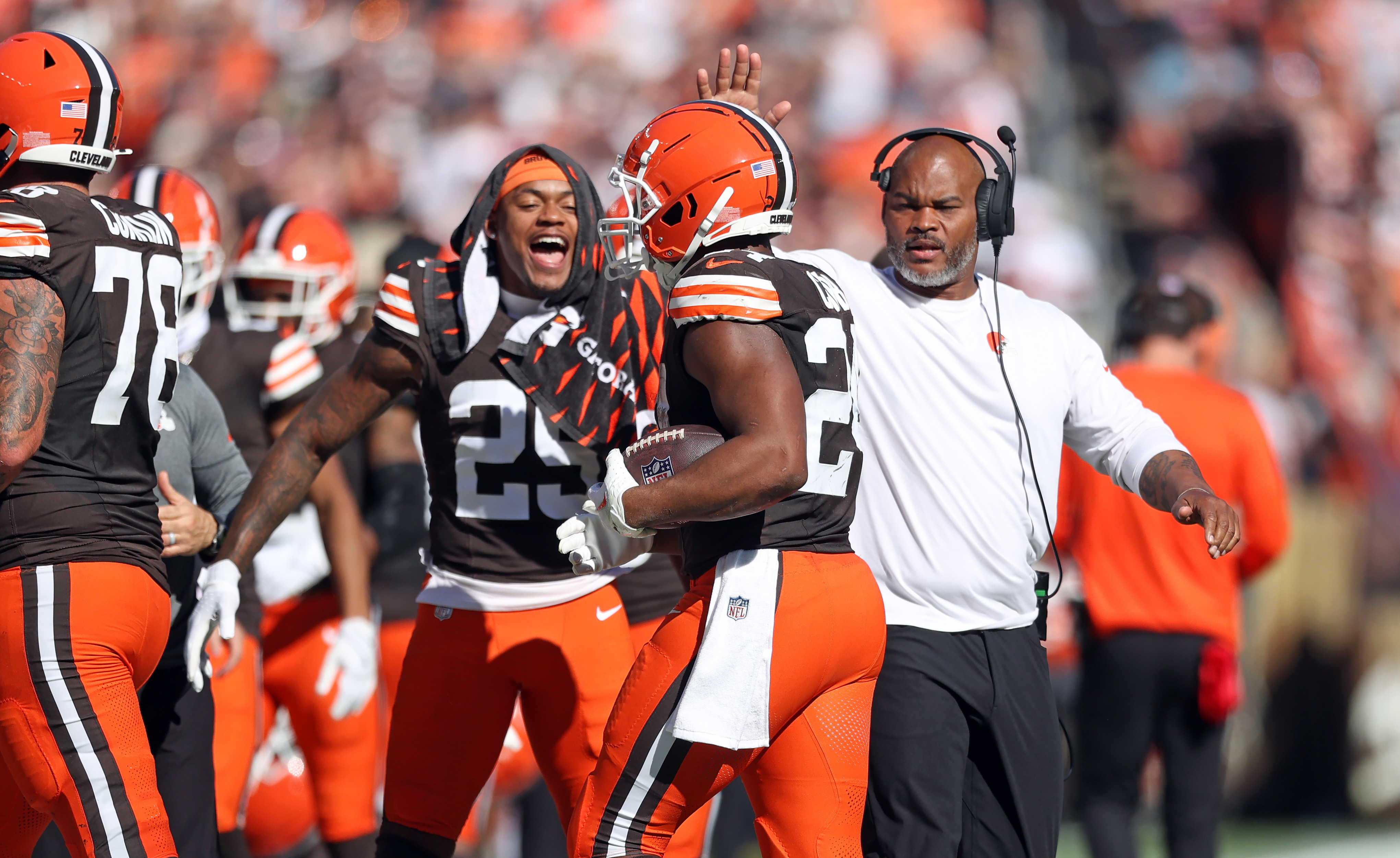 Cleveland Browns running back Nick Chubb vs. the Cincinnati Bengals ...
