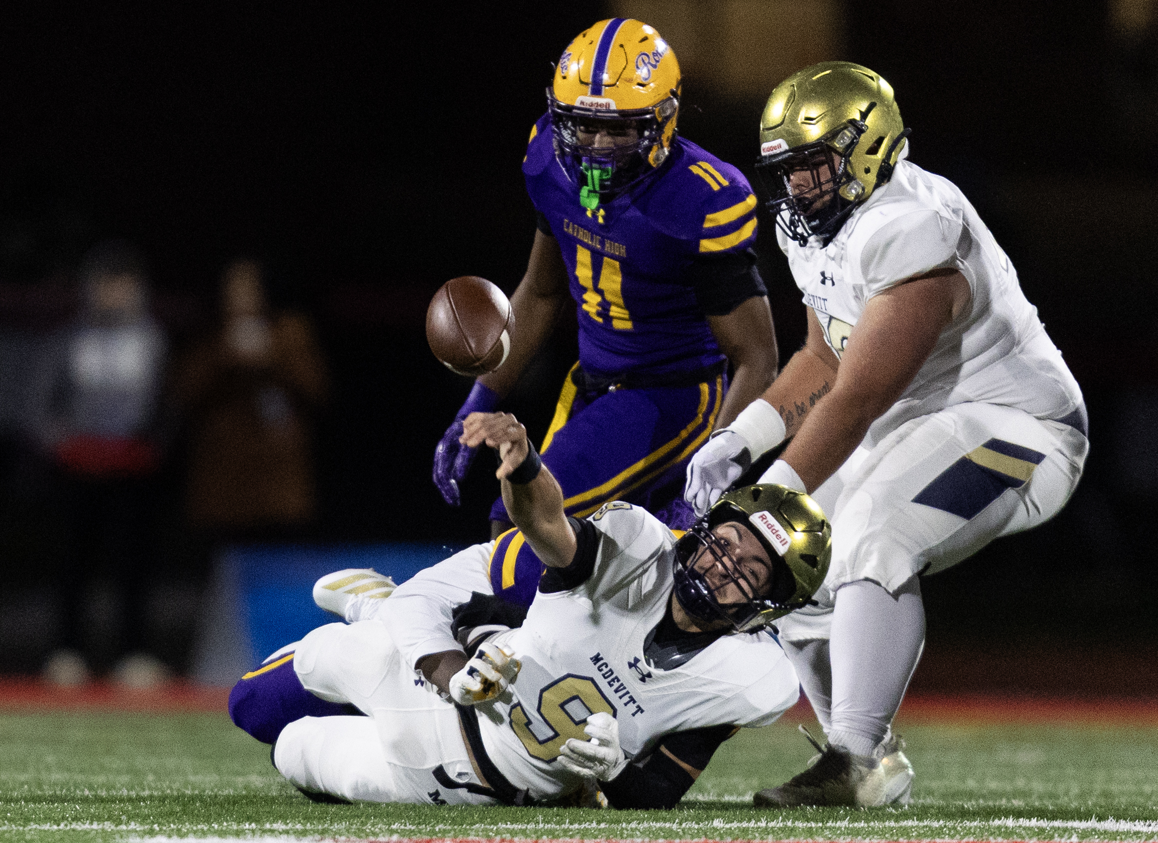 Bishop McDevitt vs Roman Catholic in the PIAA 5A football championship ...